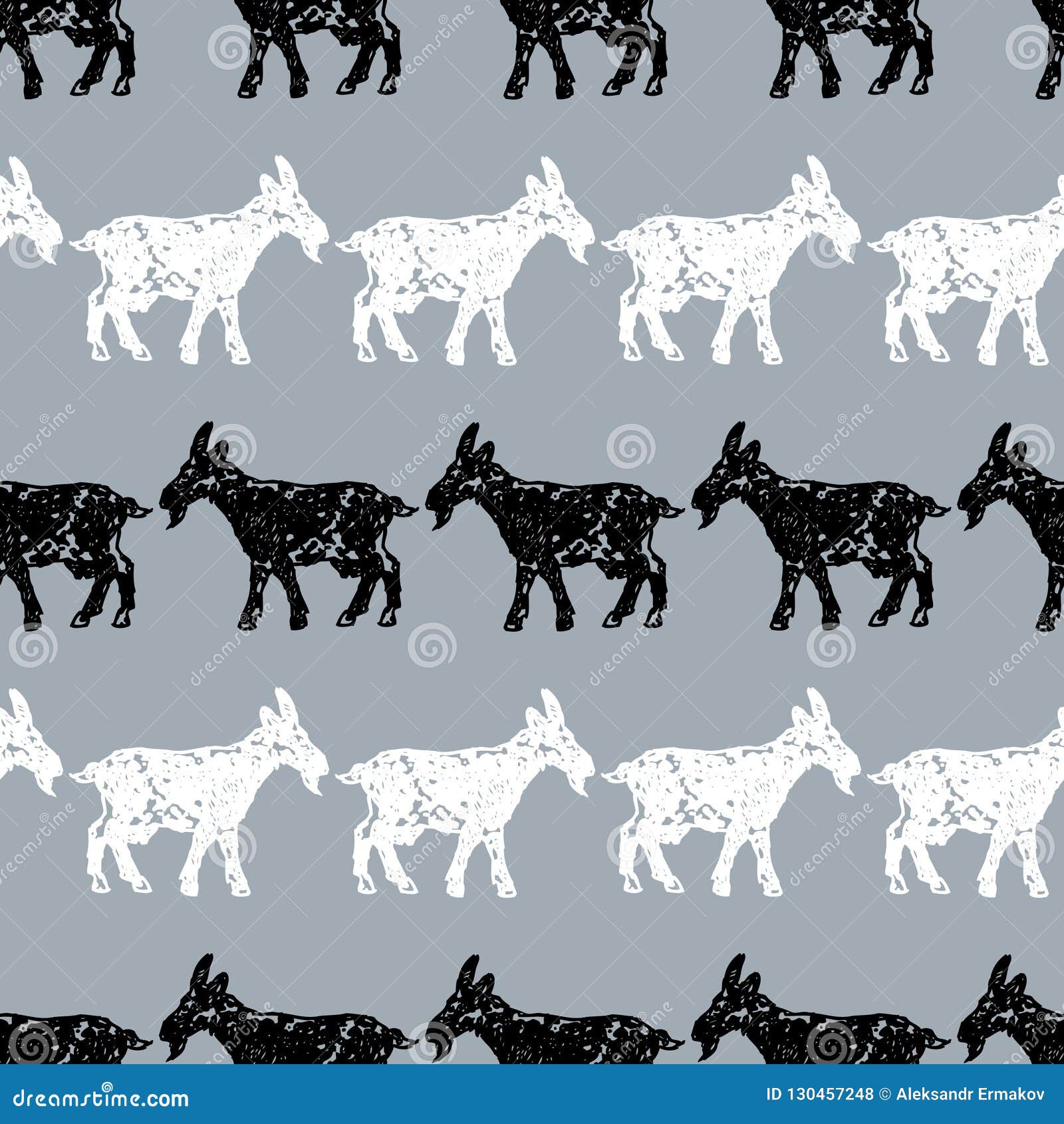 Stylized Goats Stock Illustrations – 68 Stylized Goats Stock ...