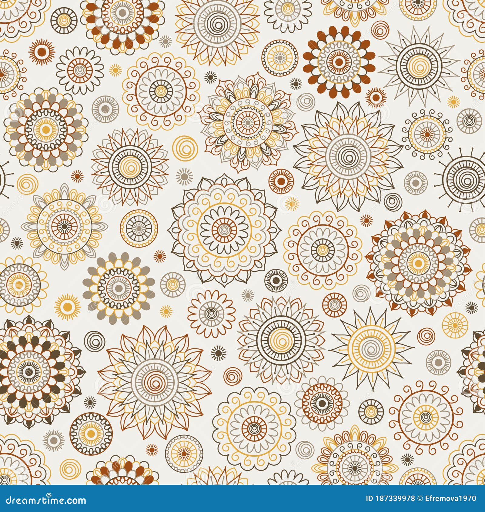 Seamless Background Eastern Style Pattern Stock Vector - Illustration ...