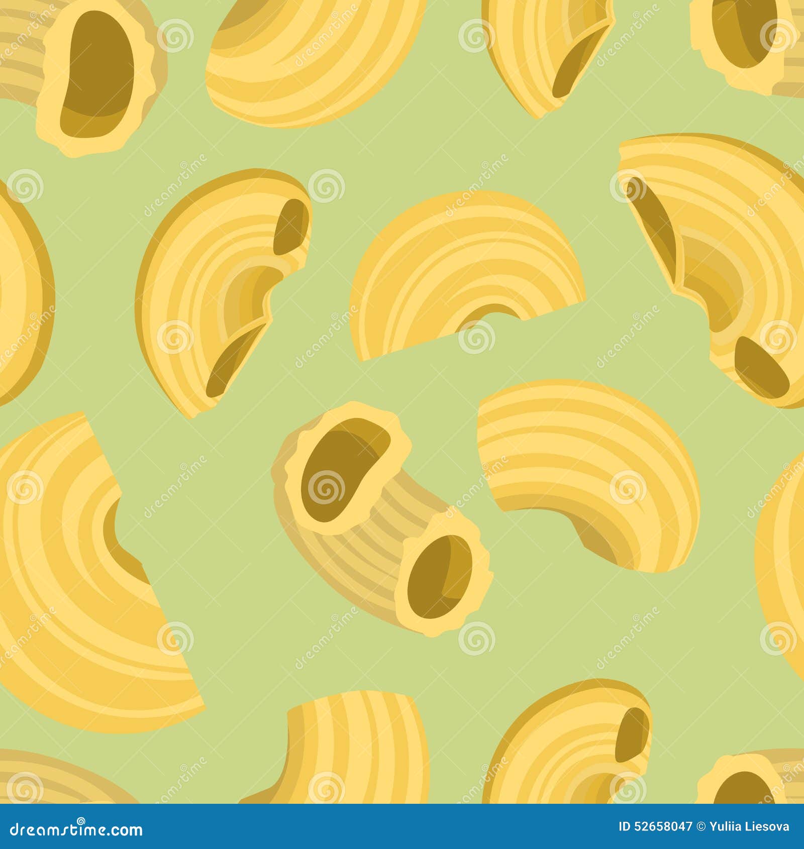 Dry Elbow Macaroni Pasta. Raw Pasta, Macaroni, Cartoon Illustration ...