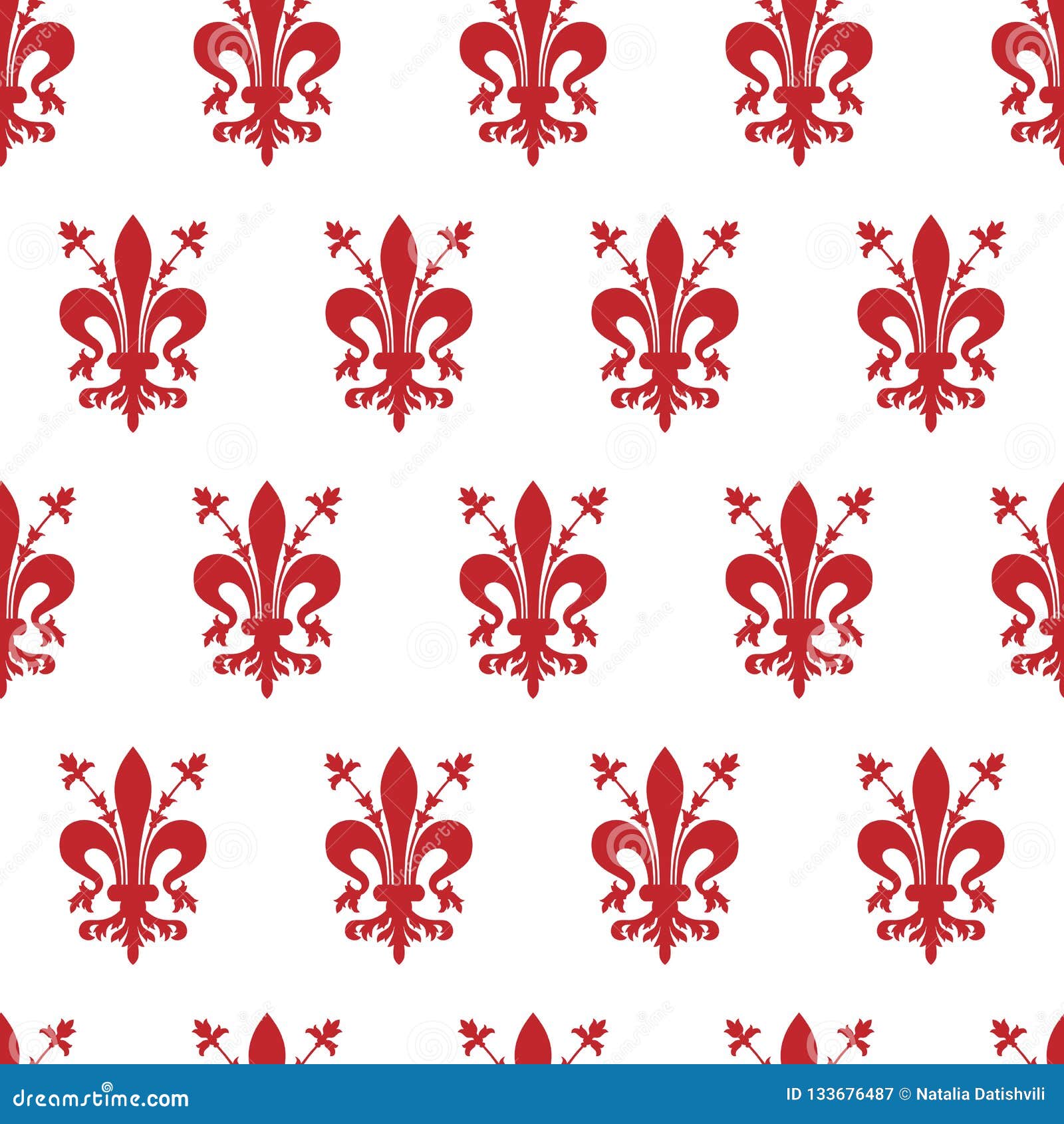 Seamless Background with the Emblem of Florence Stock Vector ...