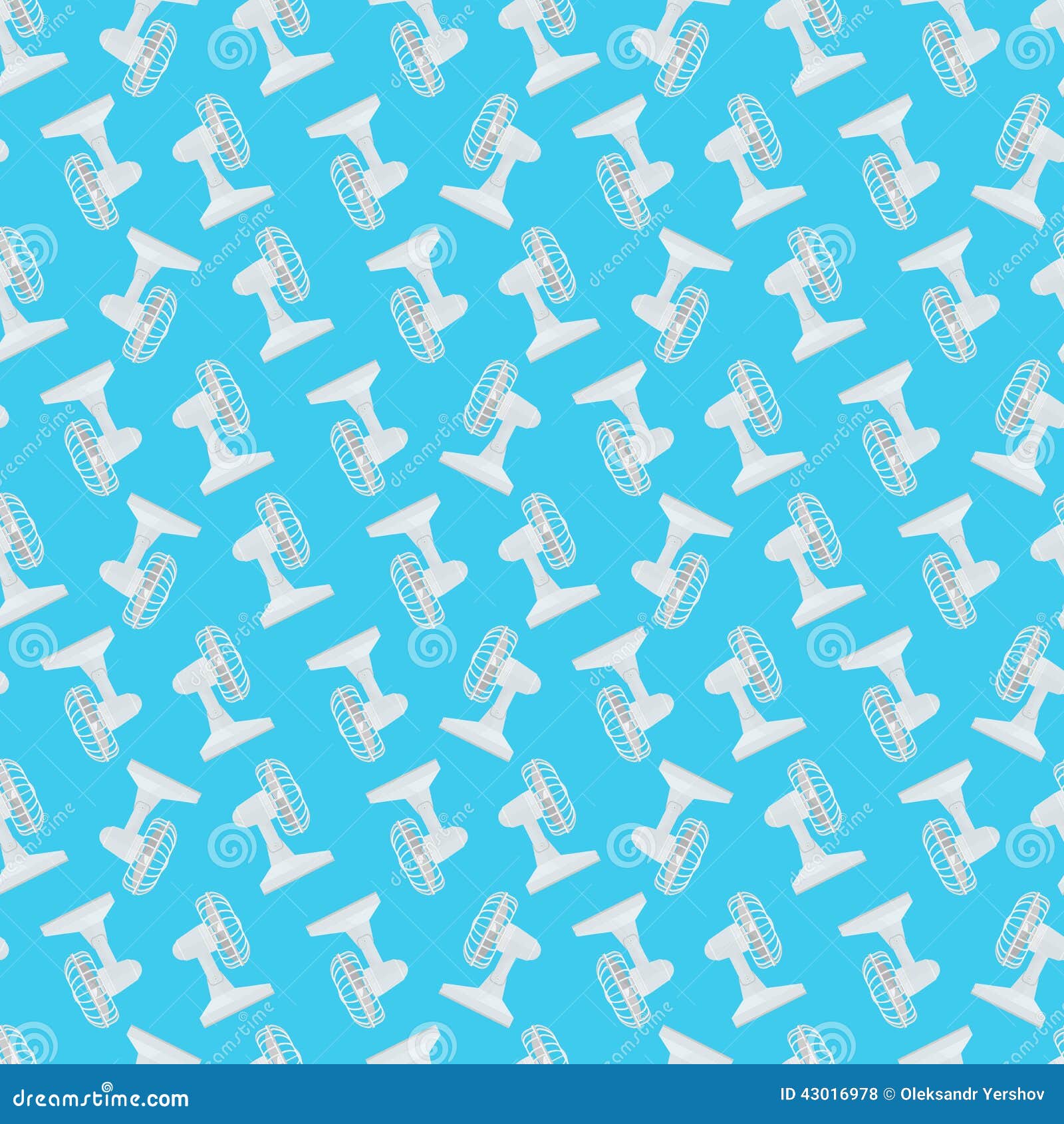 Seamless Background with Fans Stock Vector - Illustration of home ...