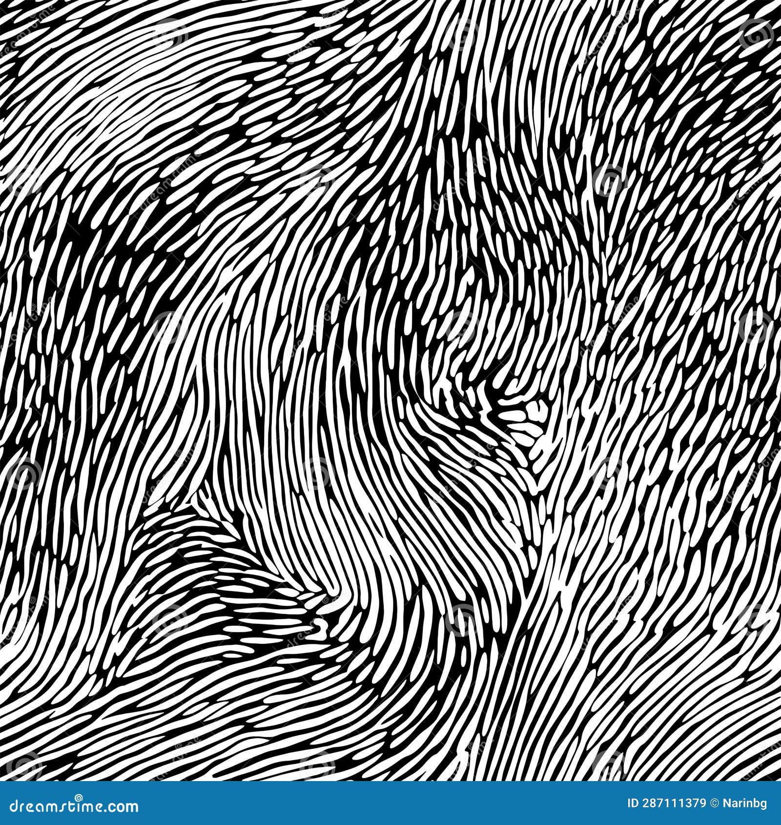 Fingerprint Seamless Background on Square Shape Stock Illustration ...