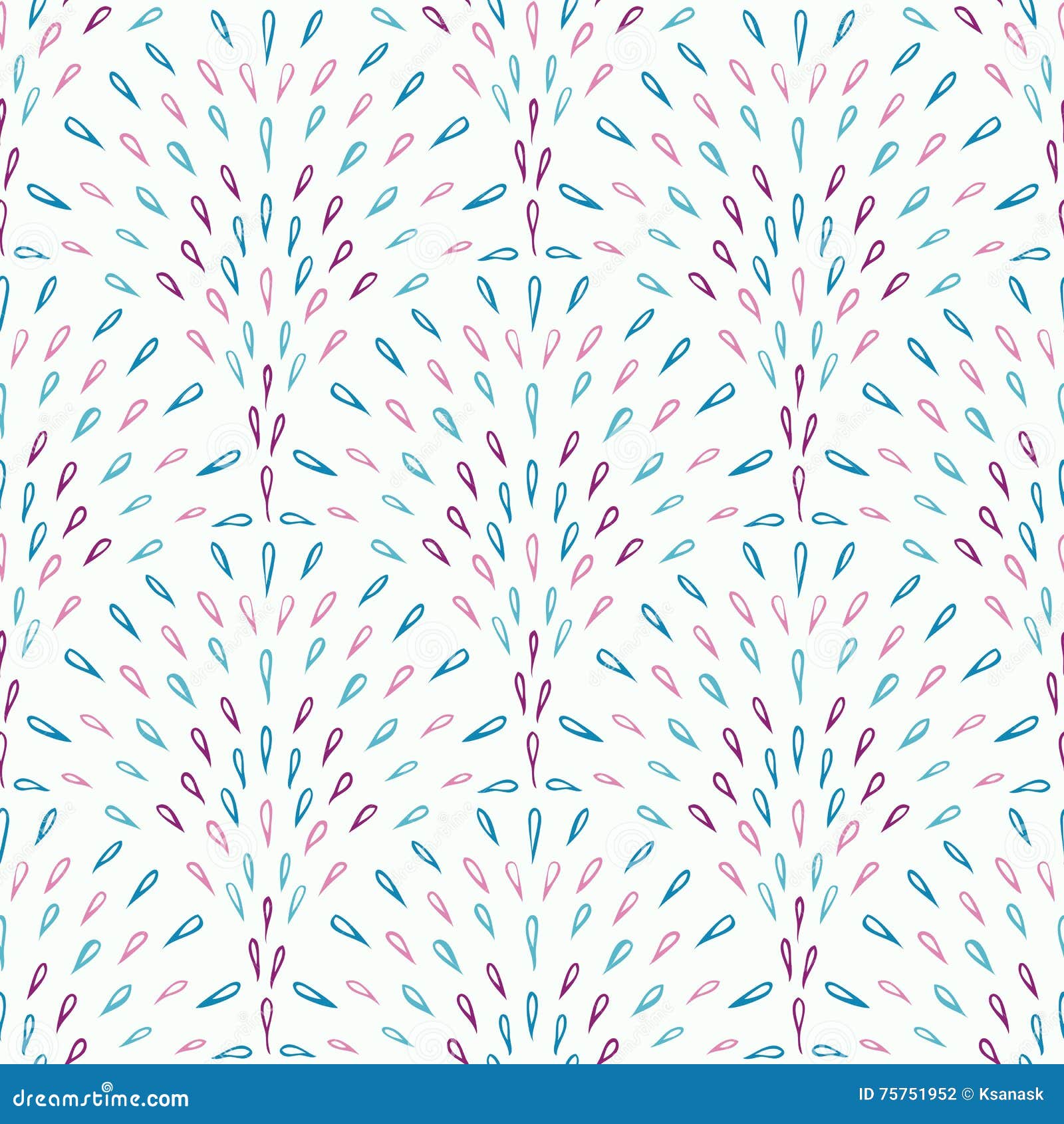 Seamless Background with Fountain Pattern Stock Vector - Illustration ...