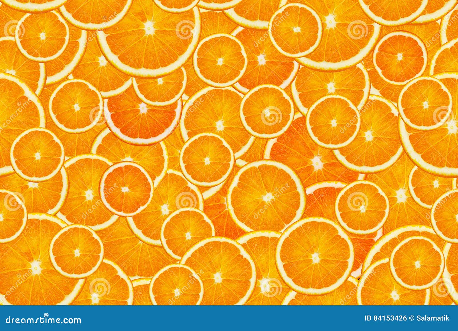 Seamless Background of Fresh Orange Slices Stock Photo - Image of macro ...