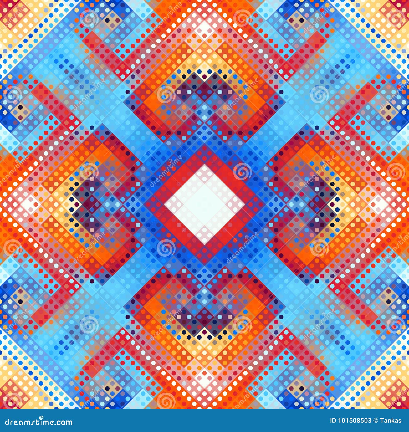 Geometric Abstract Pattern. Stock Vector - Illustration of seam ...