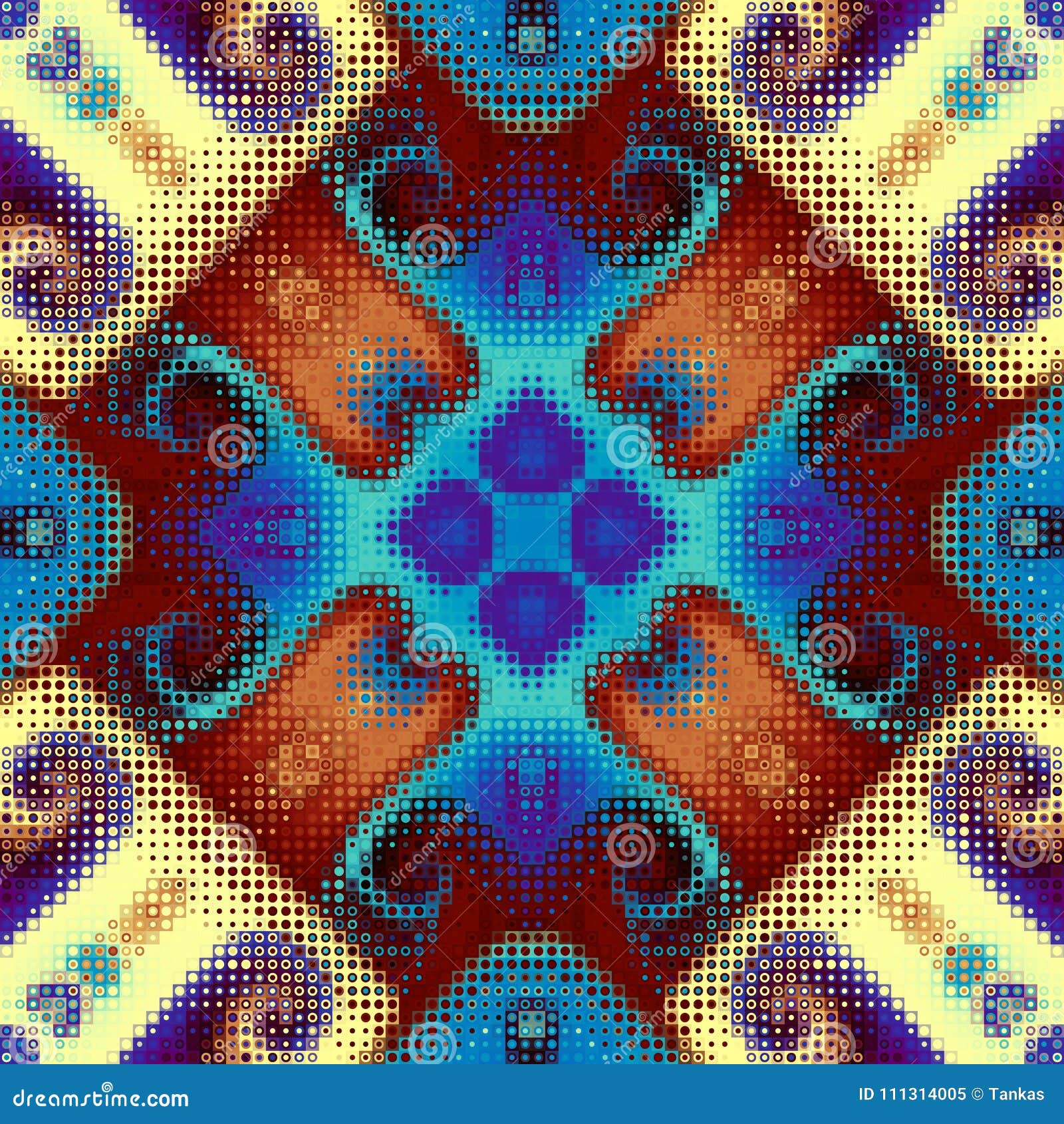 Geometric Abstract Pattern. Stock Vector - Illustration of continuity ...