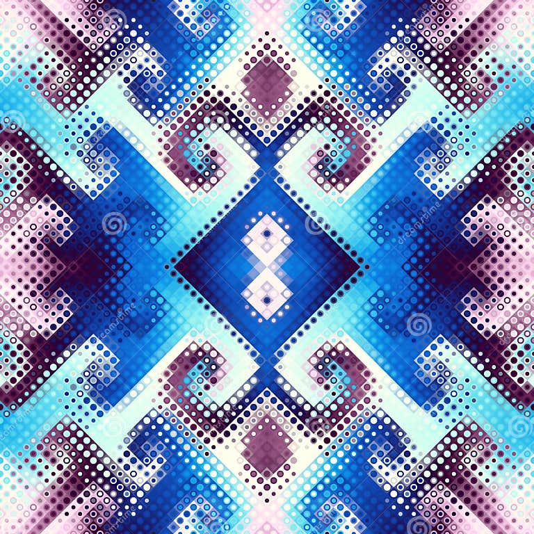 Geometric Abstract Pattern. Stock Vector - Illustration of symmetric ...