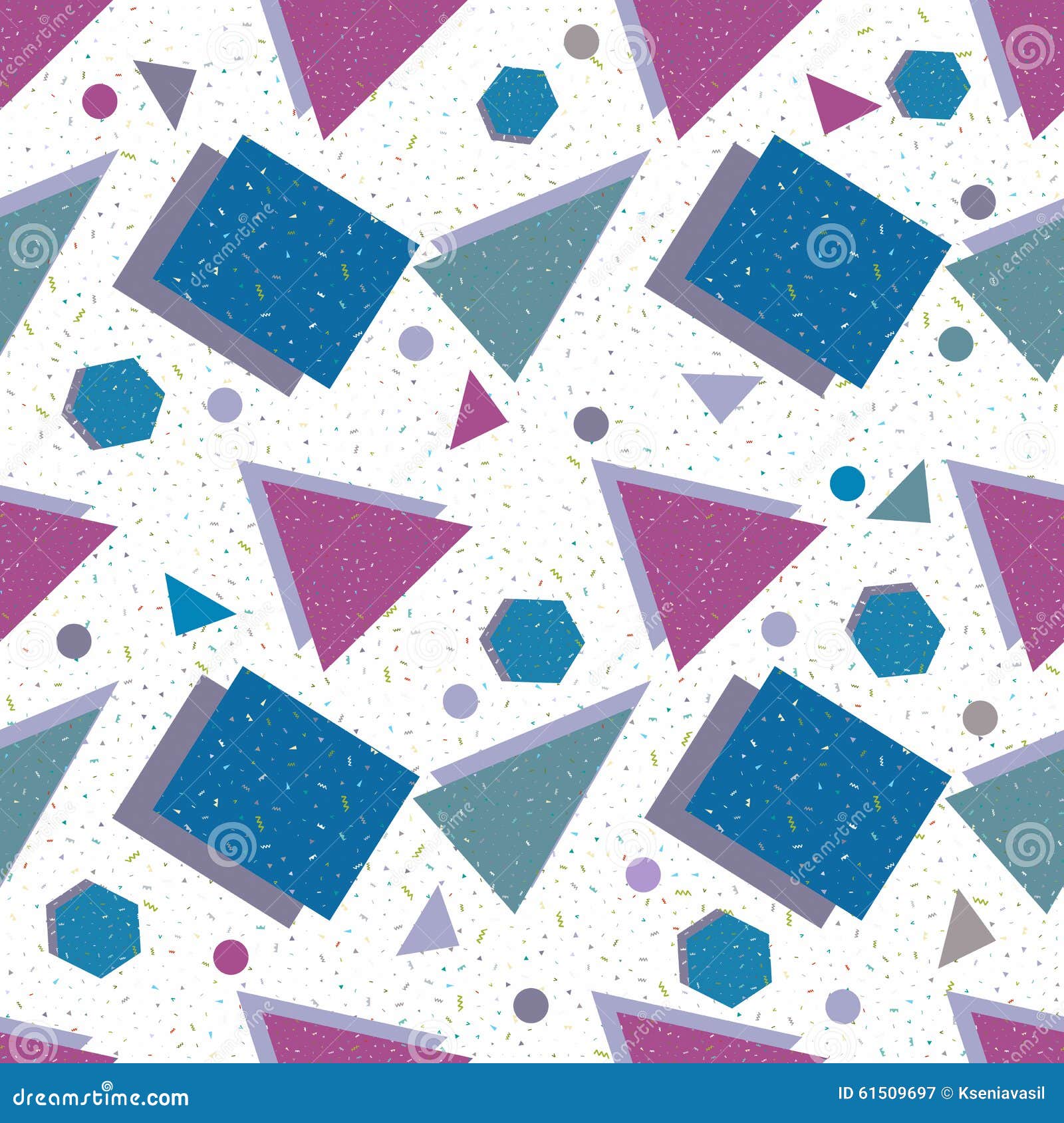 Seamless Background Geometric Shapes Stock Vector - Illustration of ...