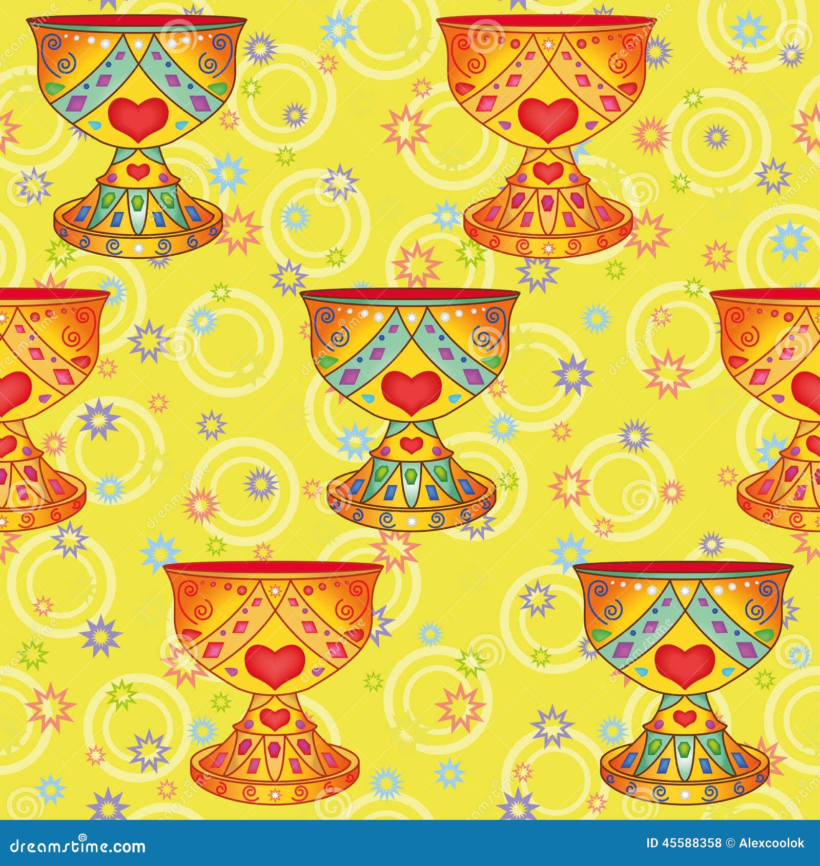 Seamless Background, Holy Grail Stock Vector - Illustration of ...