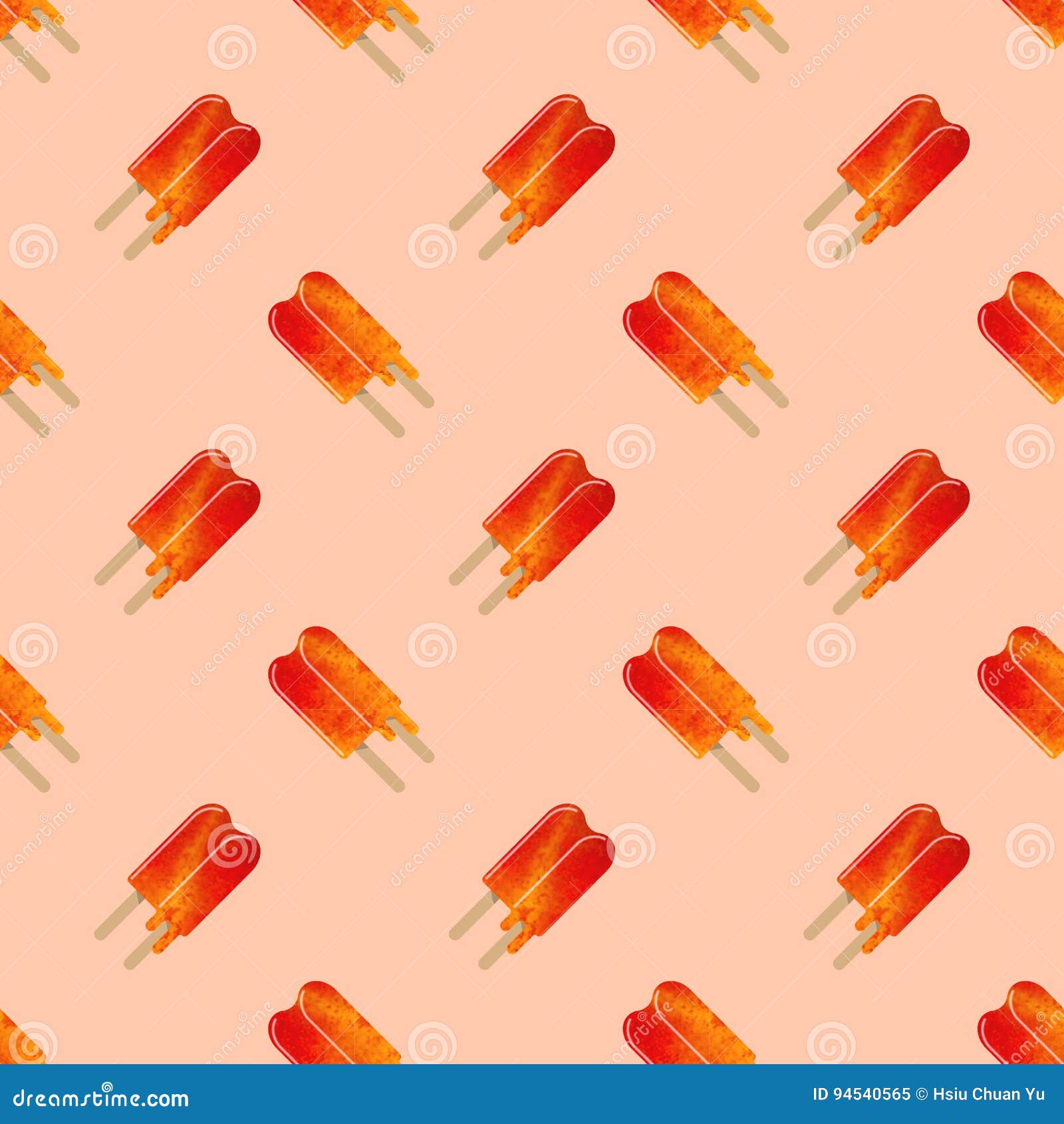 A Seamless Background Image Colorful Watercolor Texture Popsicle P ...