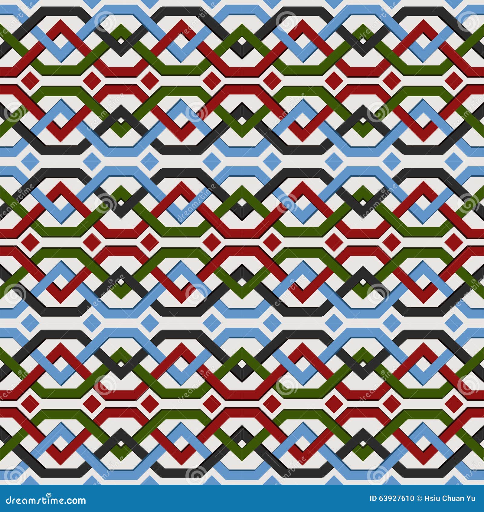 Seamless Background Image of Vintage Geometry Cross Line Pattern. Stock ...