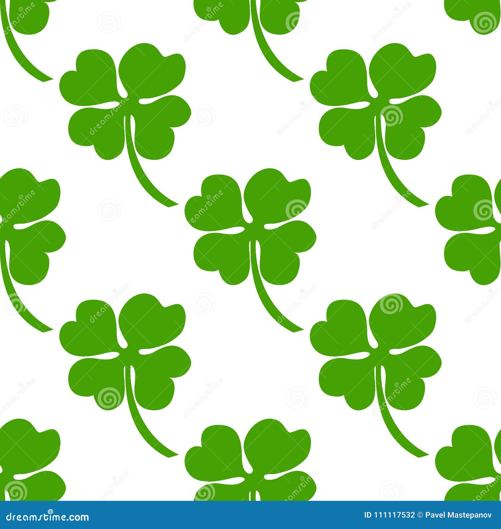 Seamless Background, Irish Clover Stock Vector - Illustration of celtic ...