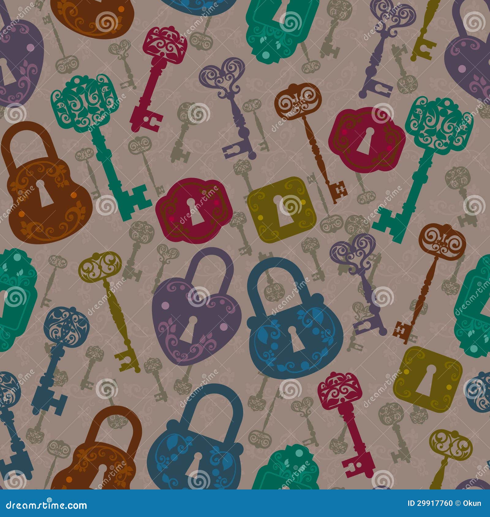 Keys And Keyhole. Logo Collection Of Modern And Retro House Keys Secret ...