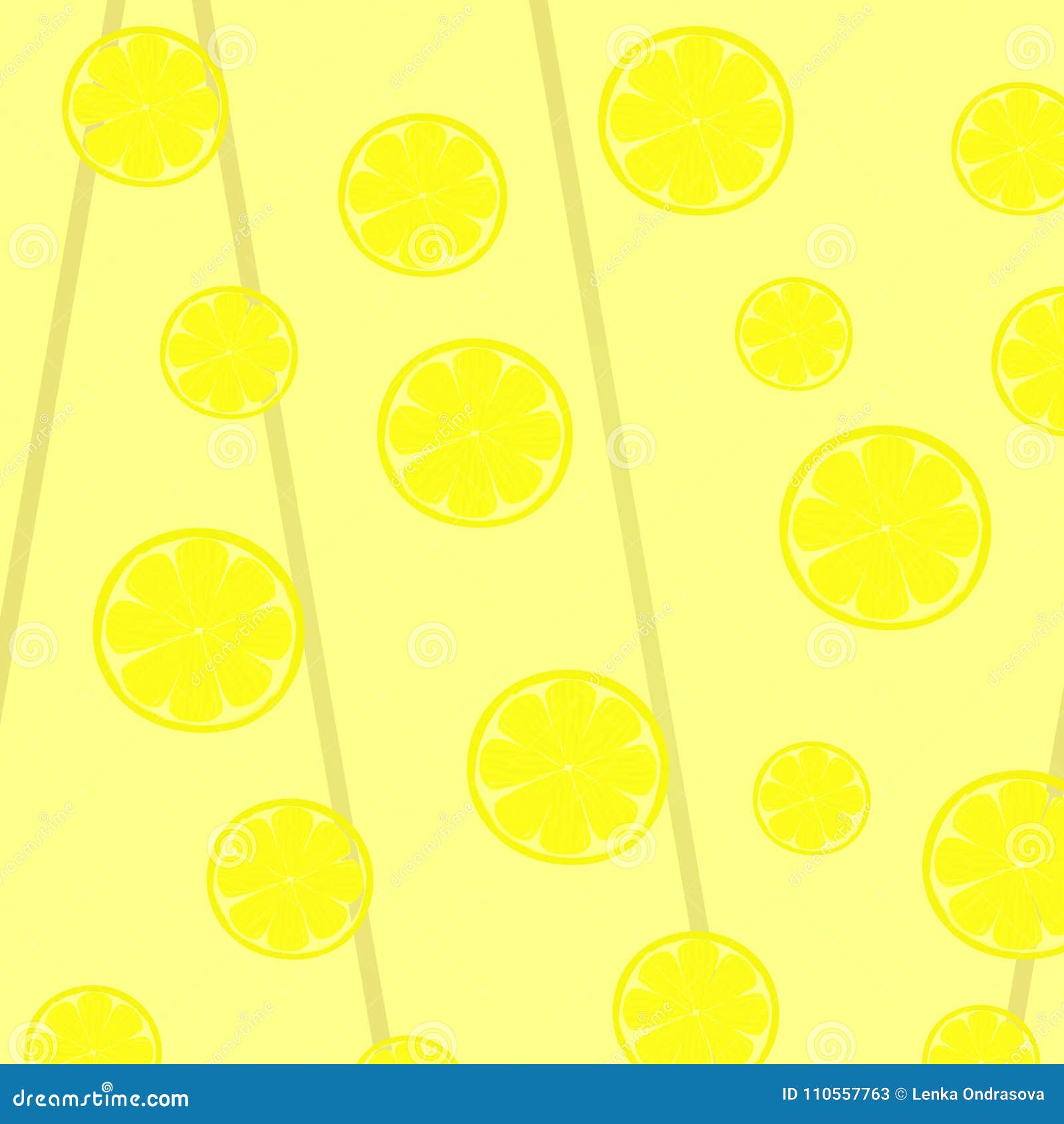Abstract Background with Lemons Stock Illustration - Illustration of ...
