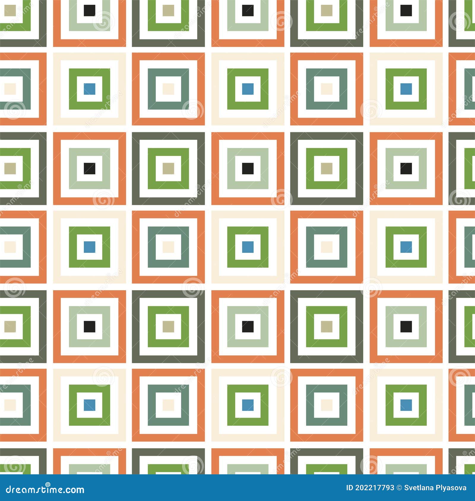 A Seamless Background of Many Multi-colored Squares. Stock Vector ...