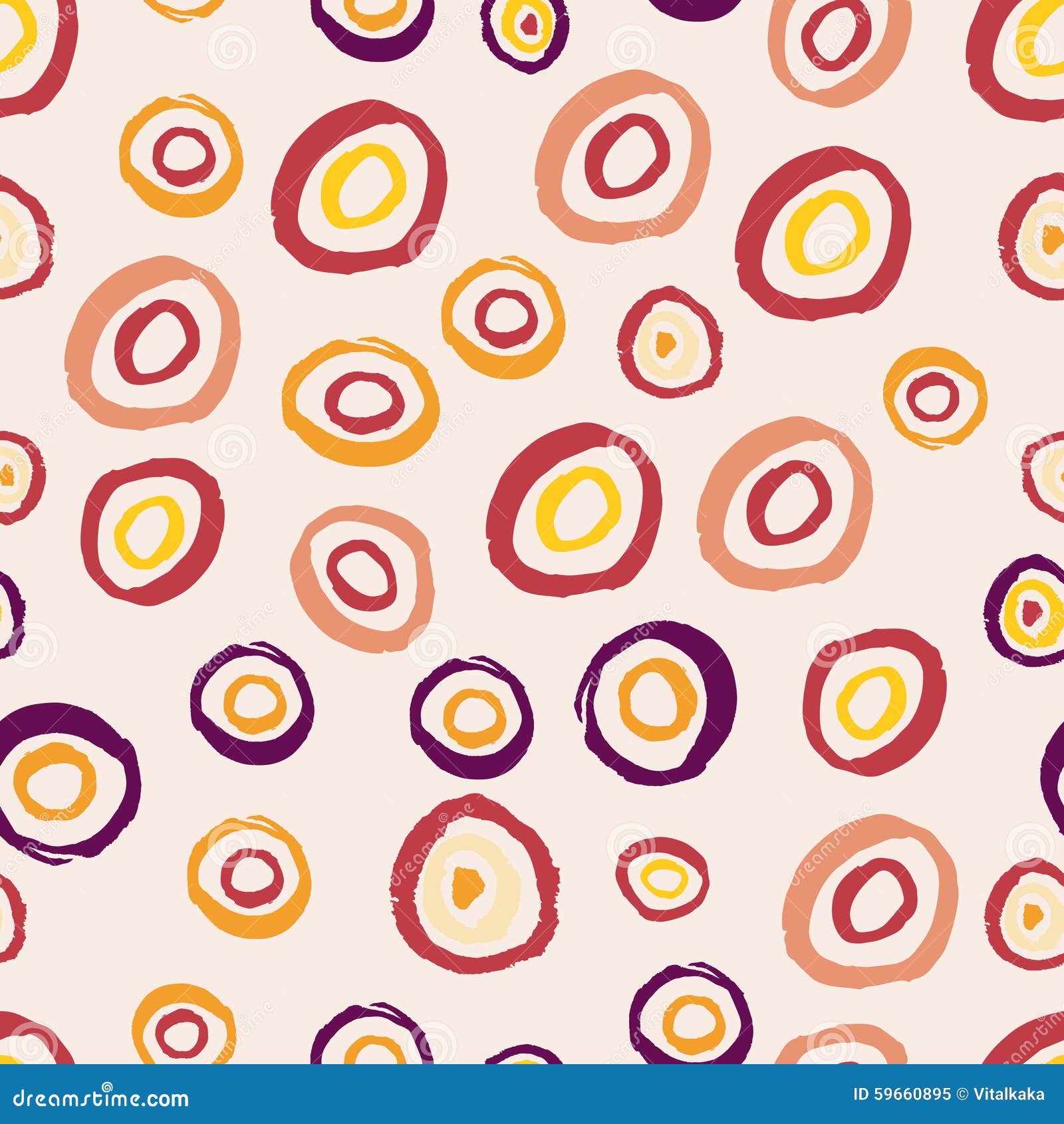 Seamless Background with Multi Colored Circles Stock Vector ...