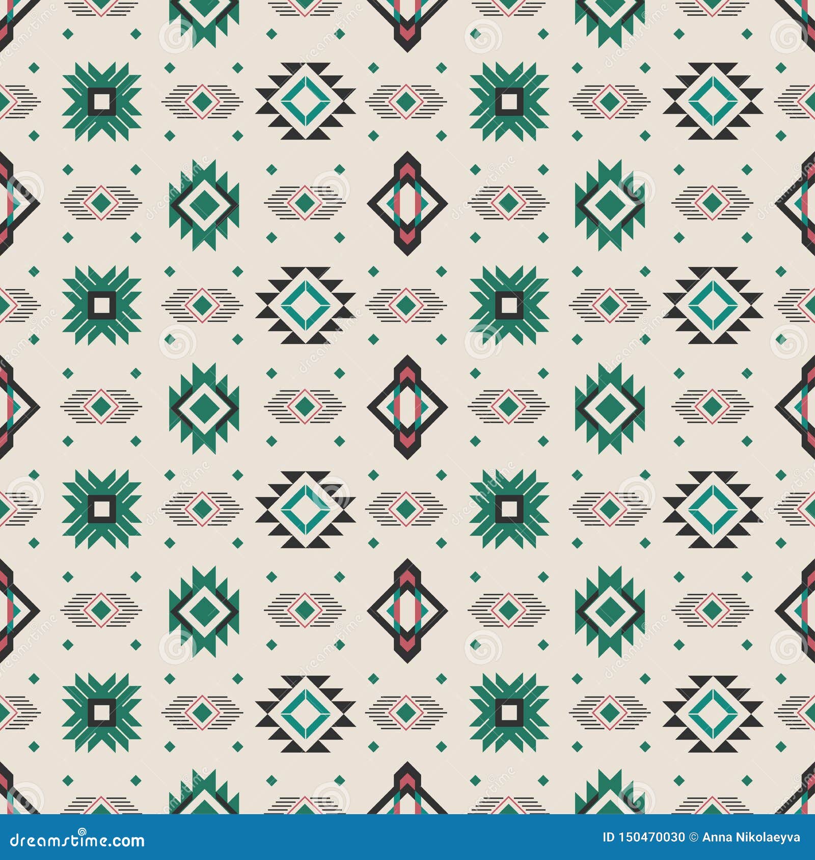 Seamless Background. National Pattern Stock Vector - Illustration of ...