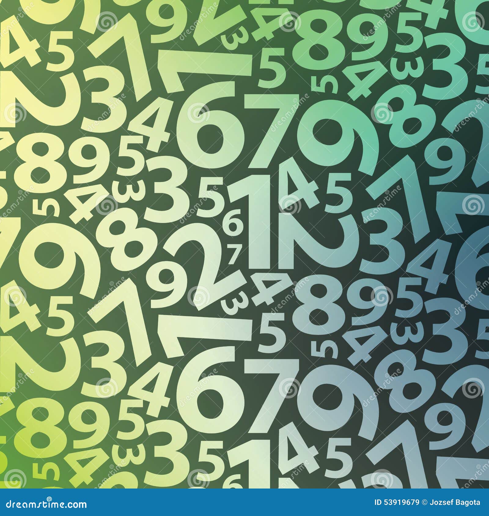 Seamless Background with Numbers Stock Illustration - Illustration of ...