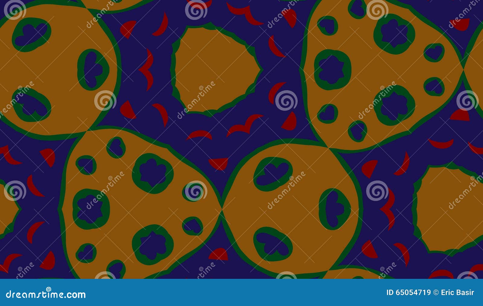 Seamless Background of Odd Shapes Stock Illustration - Illustration of ...