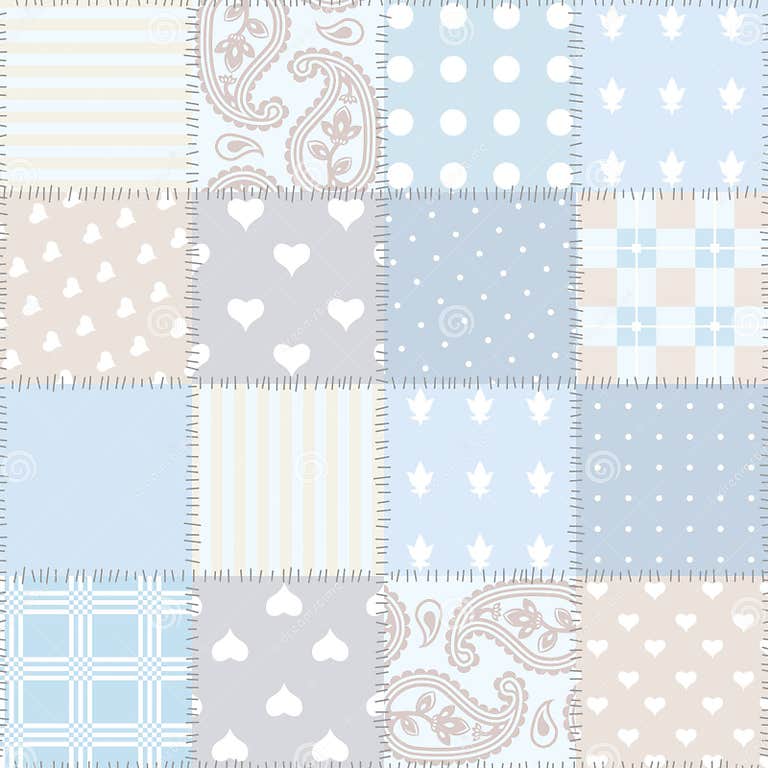 Seamless Background Patchwork Stock Vector - Illustration of patch ...
