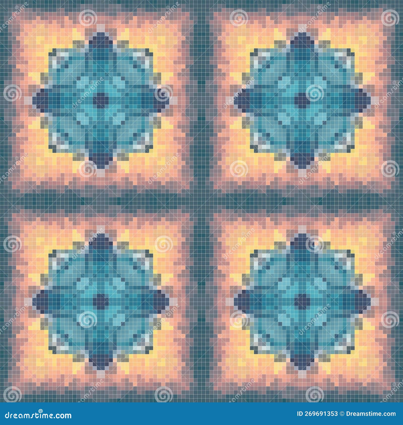 Seamless Background Pattern. Abstract Geometric Pattern in Low Poly ...