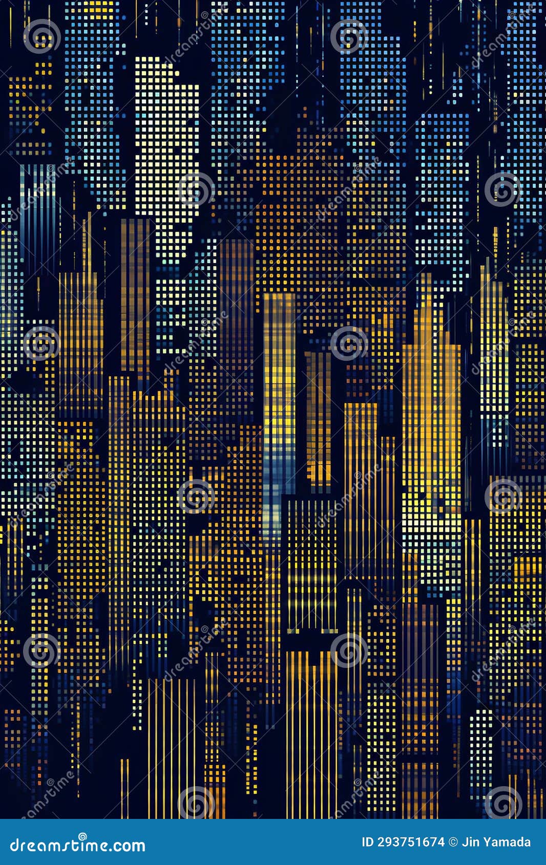 Ziggurat Pattern With Mixed Stripes Cartoon Vector | CartoonDealer.com ...