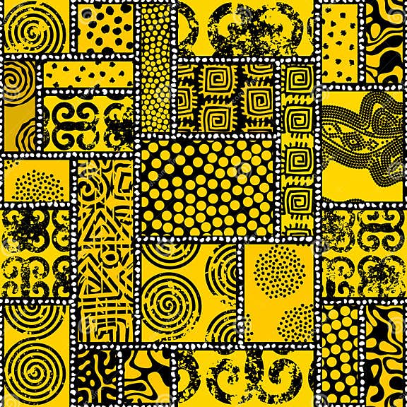 Vector Ethnic Tribal Pattern. Seamless Art Image. Stock Vector ...