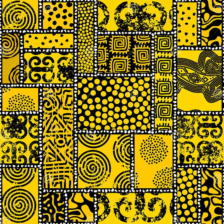 Vector Ethnic Tribal Pattern. Seamless Art Image. Stock Vector ...