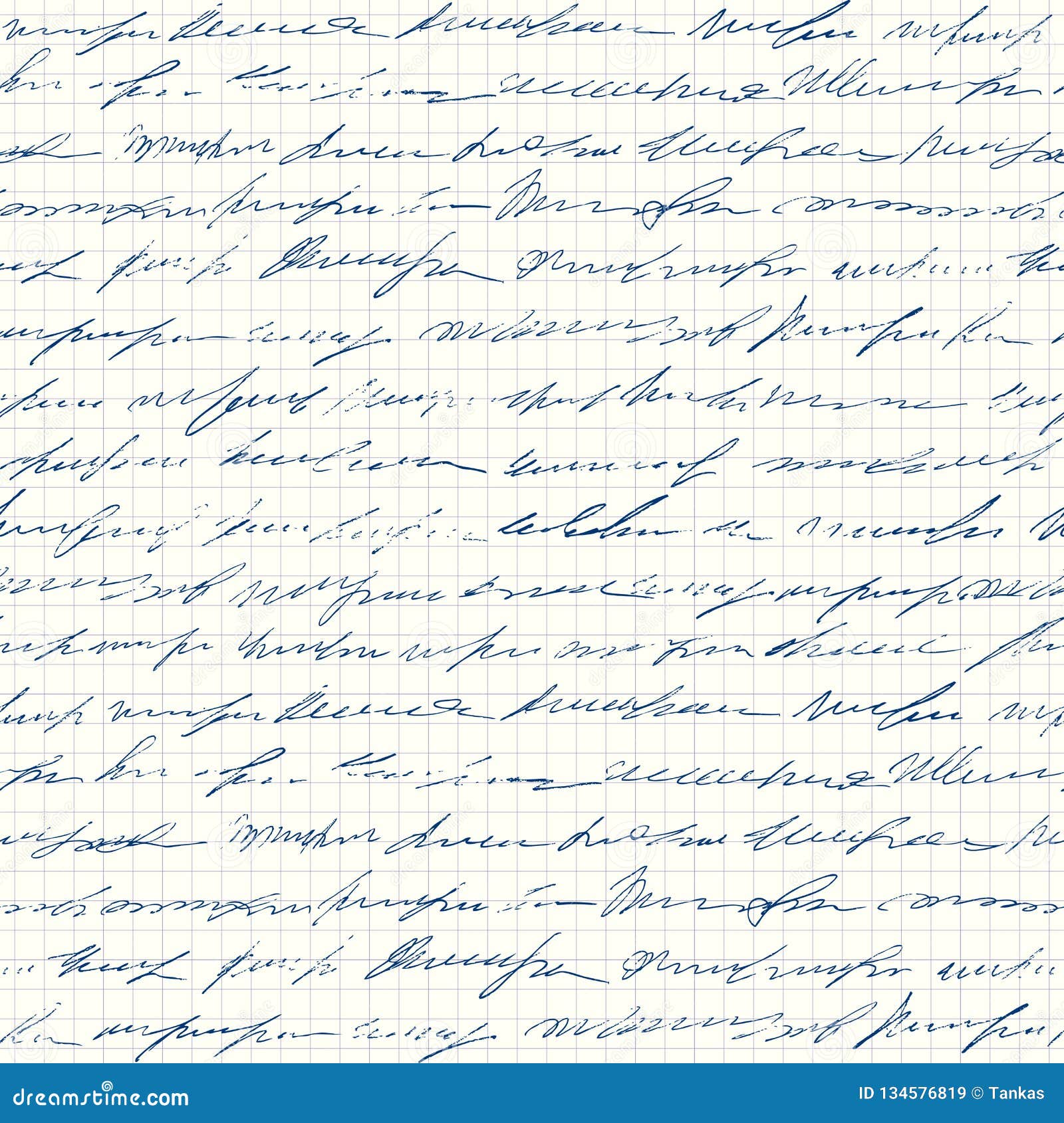 Vintage Inscriptions Pattern. Seamless Background. Vector Image. Stock ...