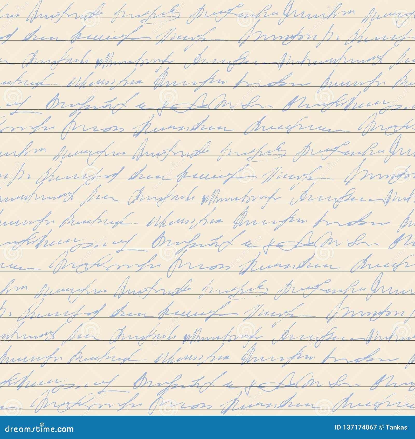 Vintage Inscriptions Pattern. Seamless Background. Vector Image. Stock ...