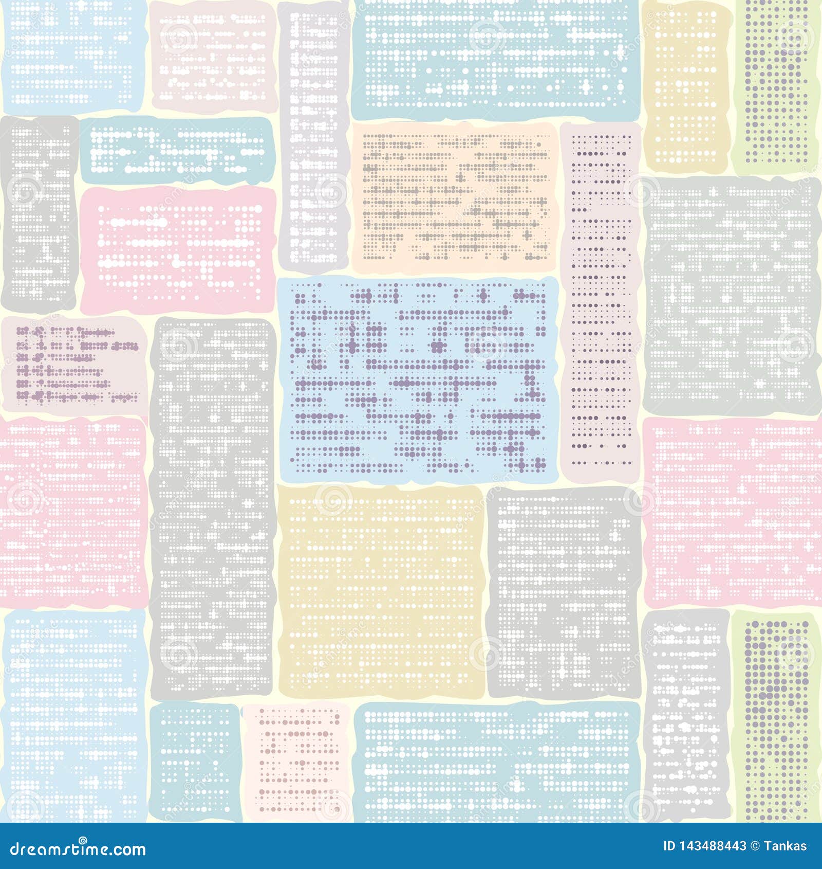 Imitation of a Abstract Vintage Newspaper. Unreadable Text. Stock ...