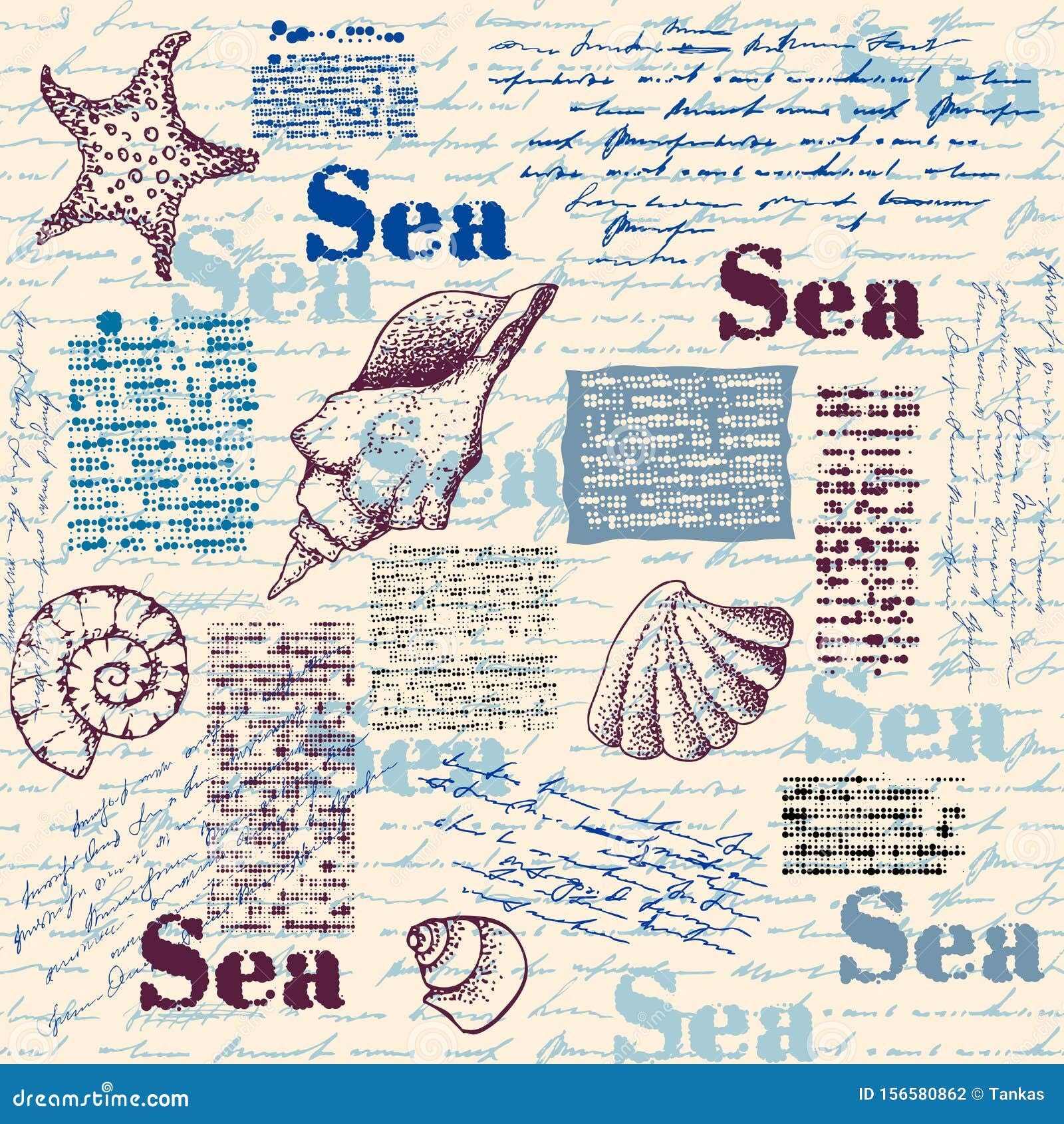 Imitation of a Abstract Vintage Newspaper. Unreadable Text Stock Vector ... Imitation of a Abstract Vintage Newspaper. Unreadable Text Stock Vector ...