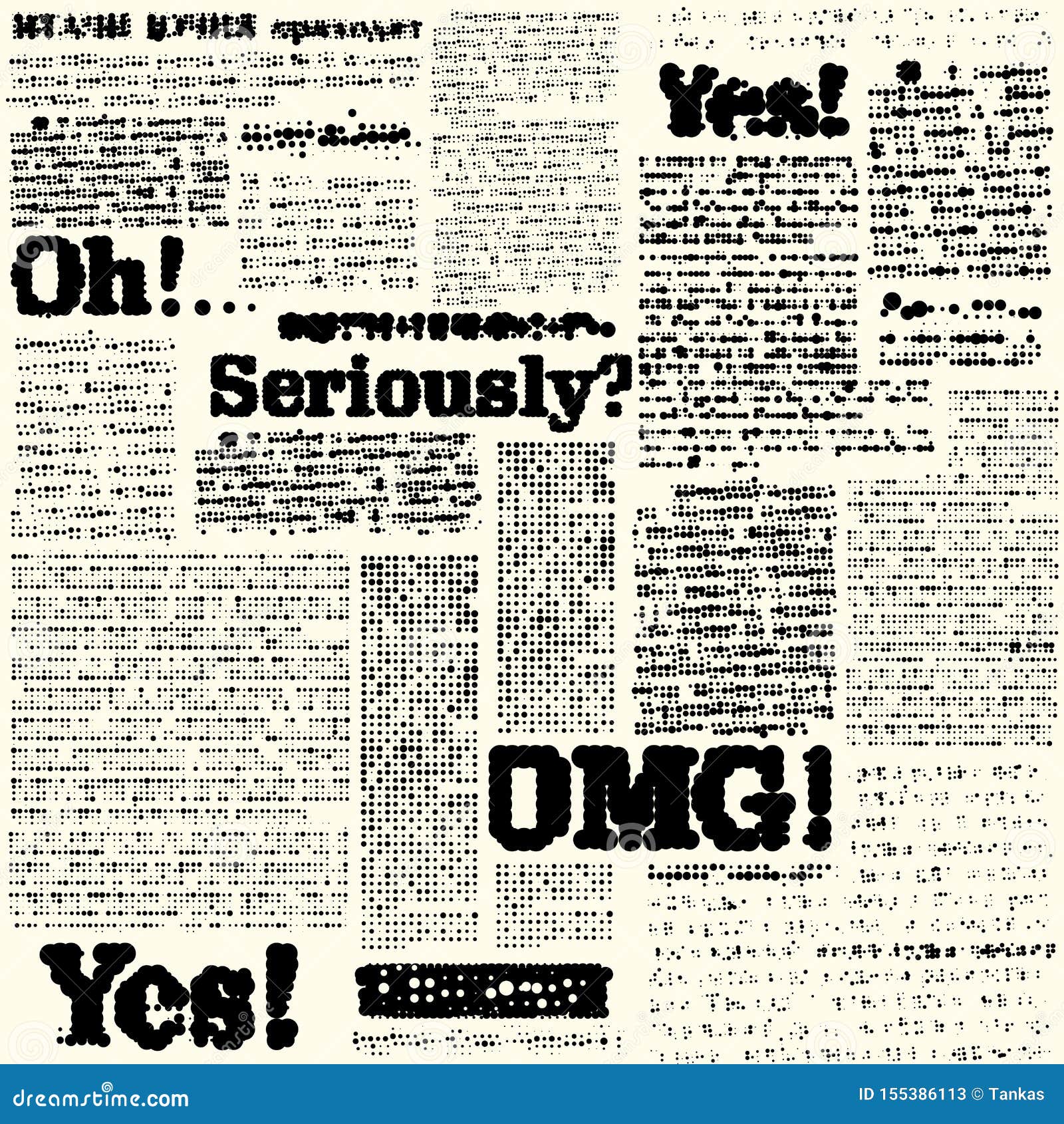 Imitation of Newspaper. Seamless Vector Image. Vintage Background ... Imitation of Newspaper. Seamless Vector Image. Vintage Background ...