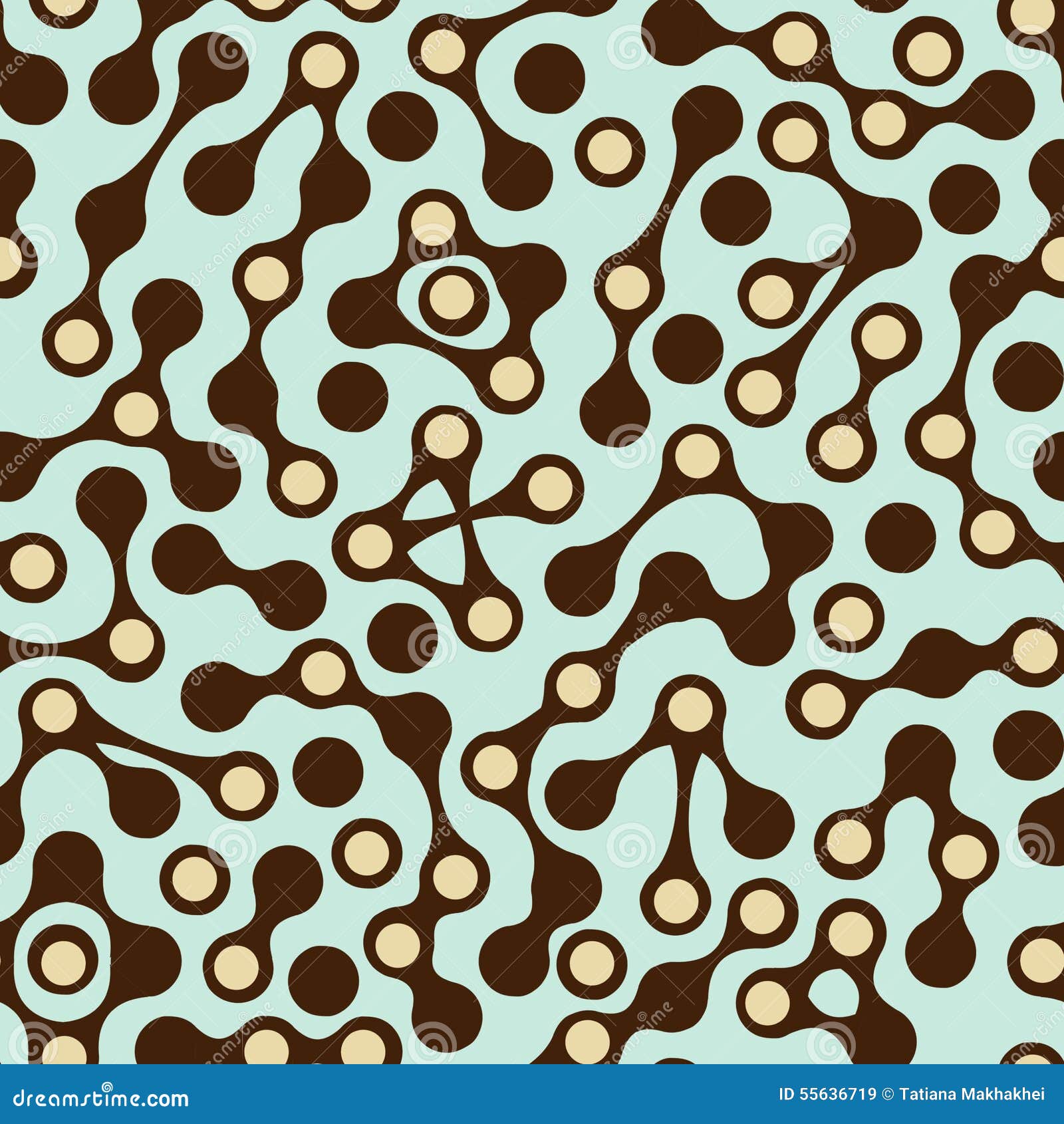 Seamless Background Pattern with Metaball Form Stock Vector ...