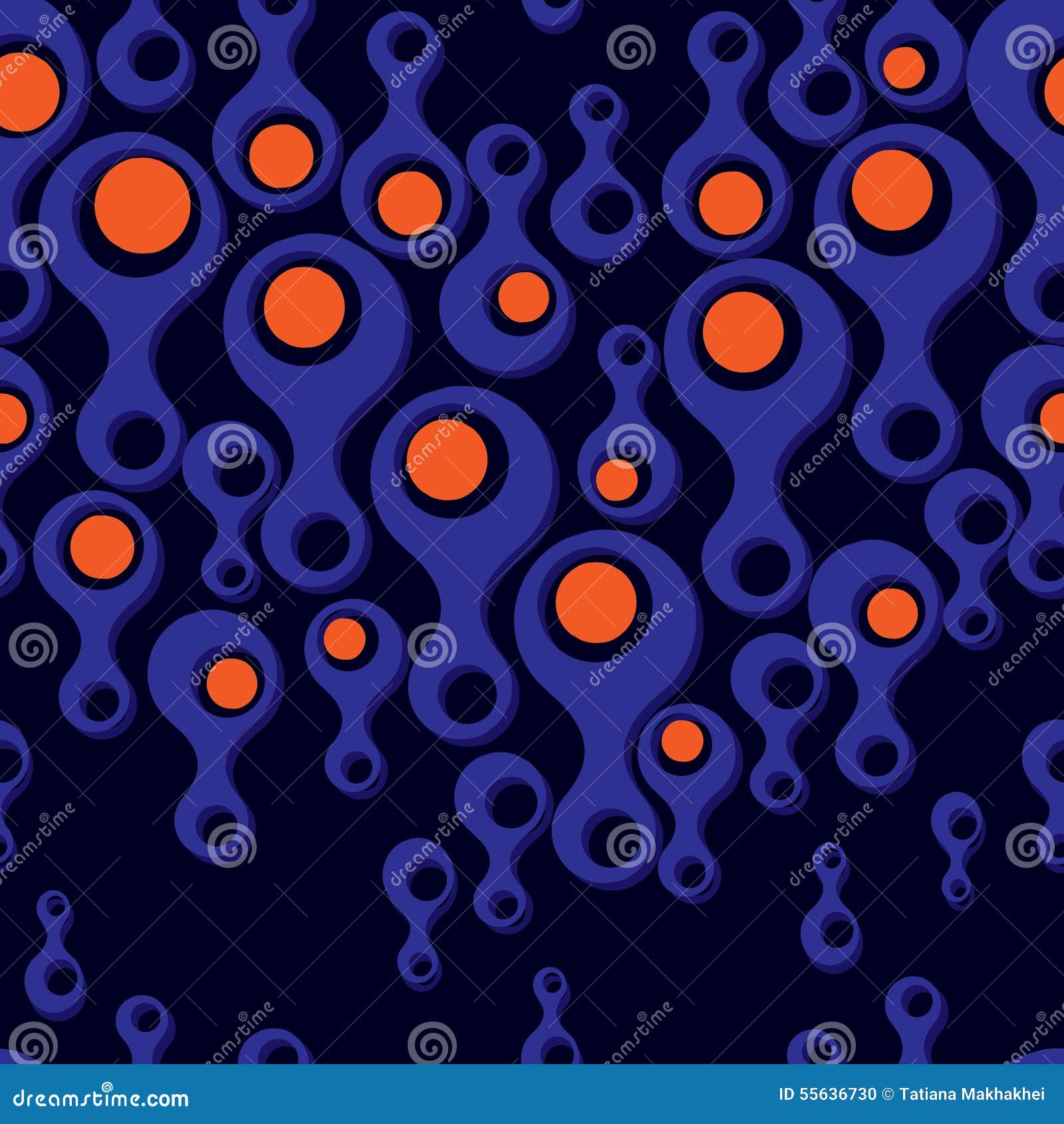 Seamless Background Pattern with Metaball Form Stock Vector ...