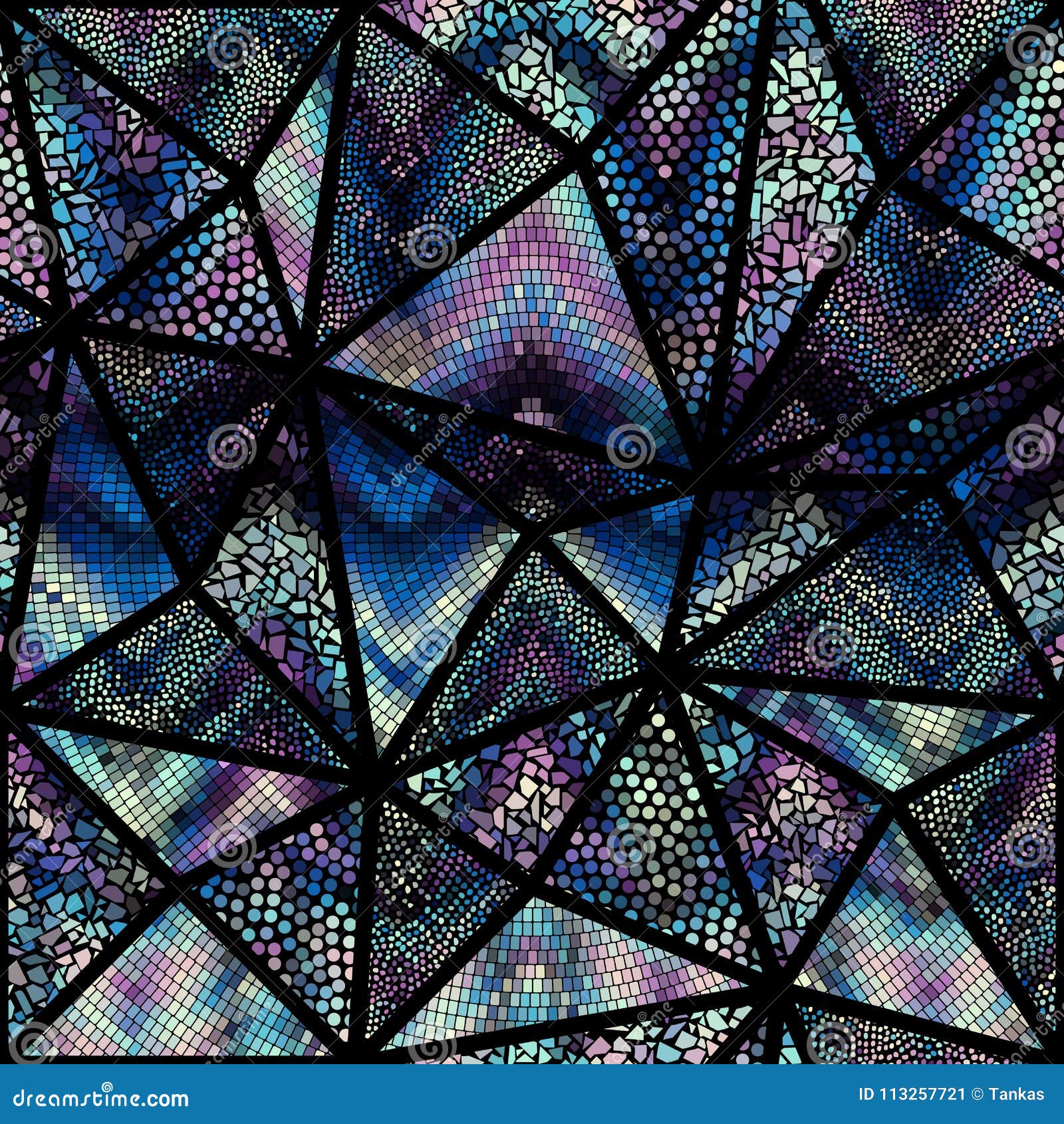 Seamless mosaic pattern stock vector. Illustration of continuity ...