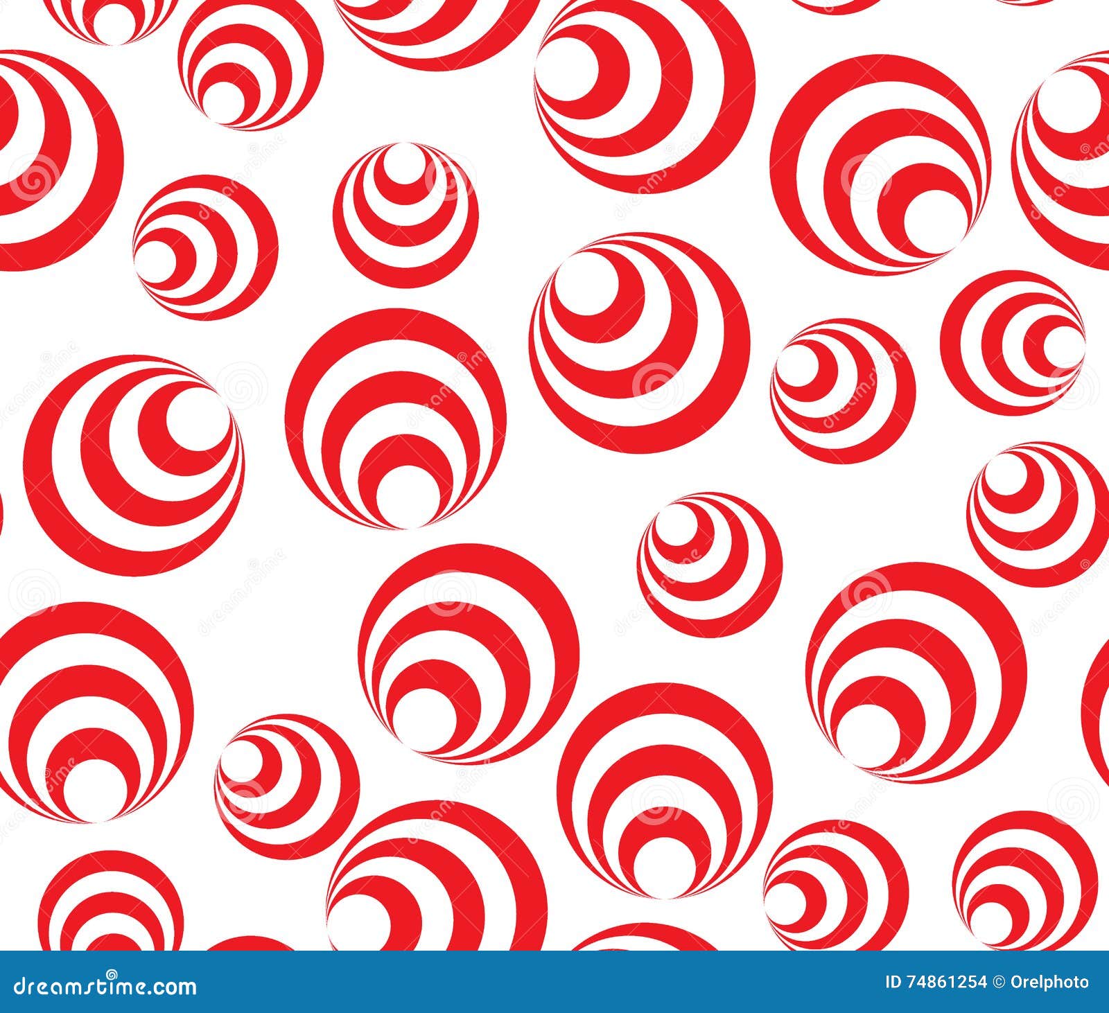 Seamless Background Pattern with Rounds Stock Vector - Illustration of ...