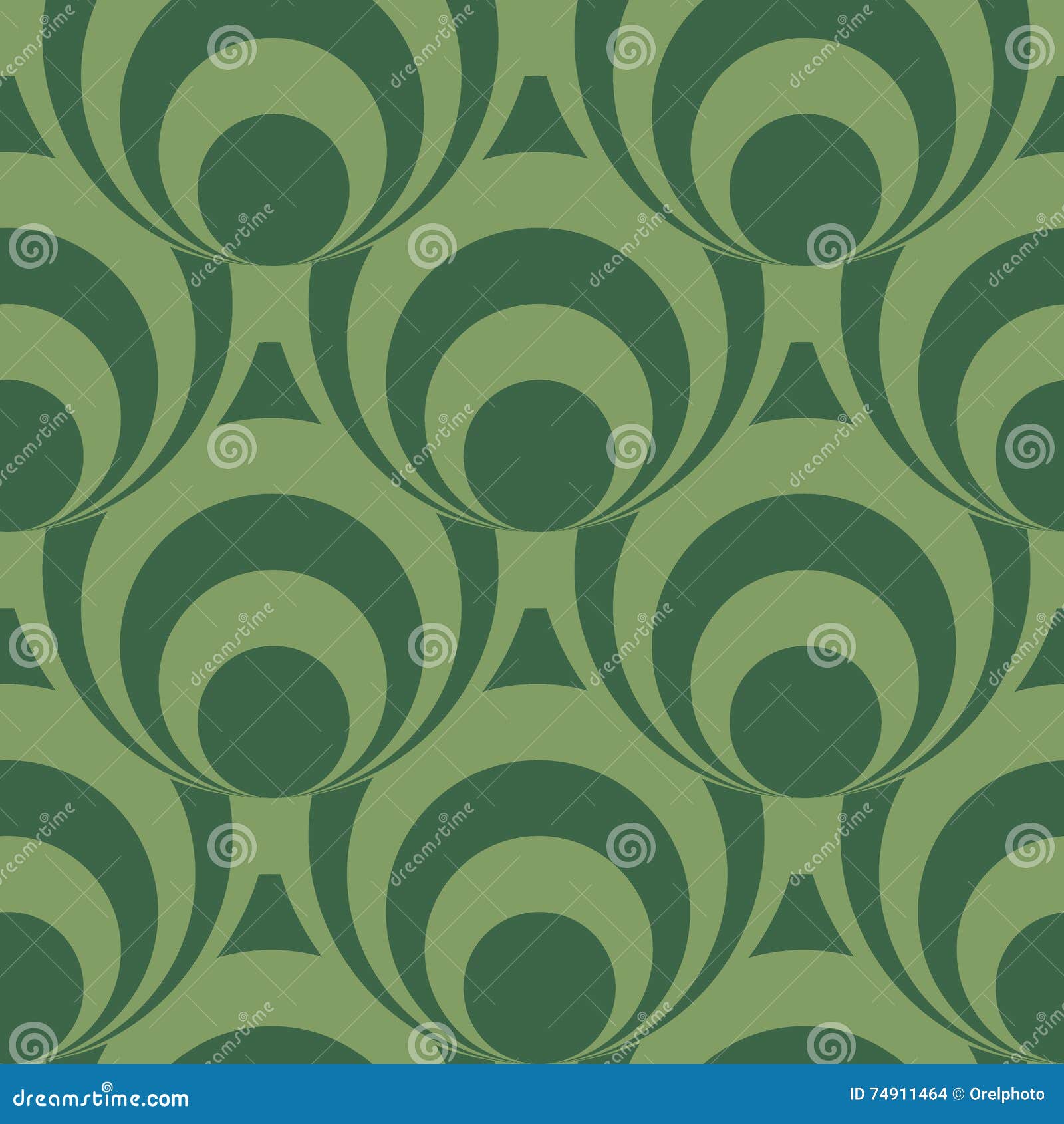 Seamless Background Pattern with Rounds Stock Vector - Illustration of ...