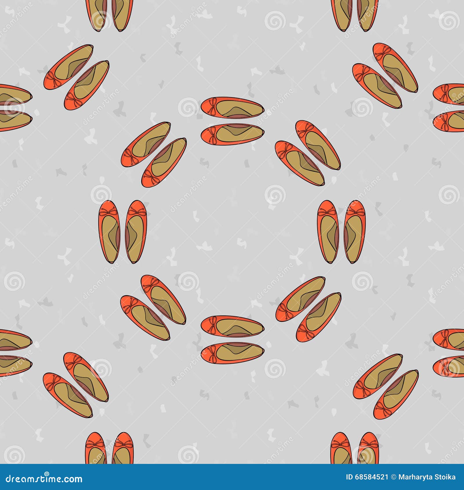 Seamless Background Pattern Shoes. Stock Vector - Illustration of ...