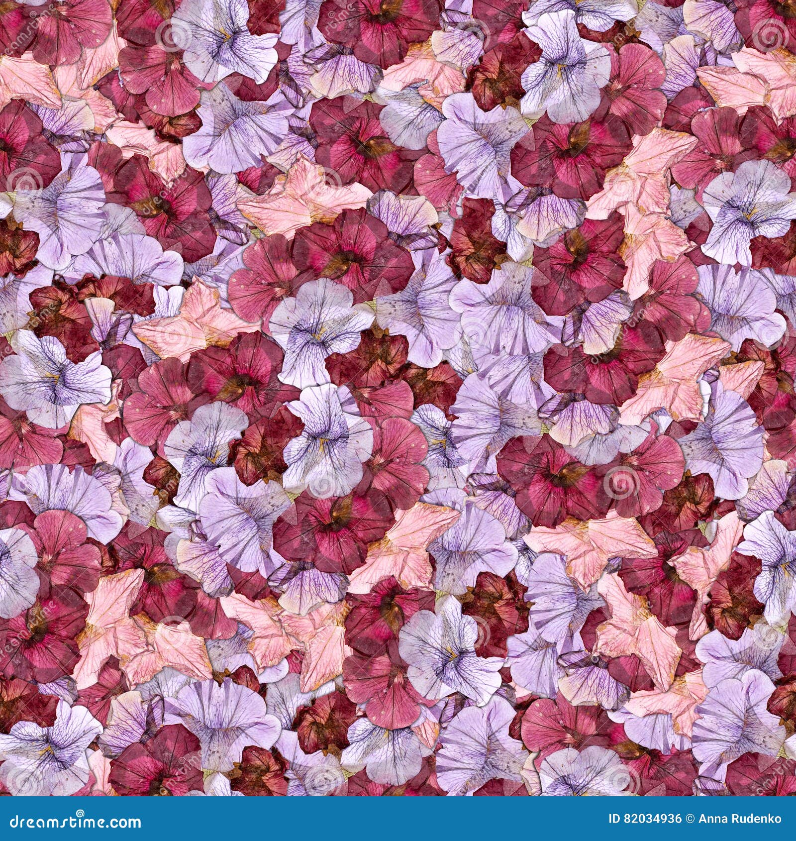 Seamless Background Pattern Texture Made of Flowers Stock Photo - Image ...