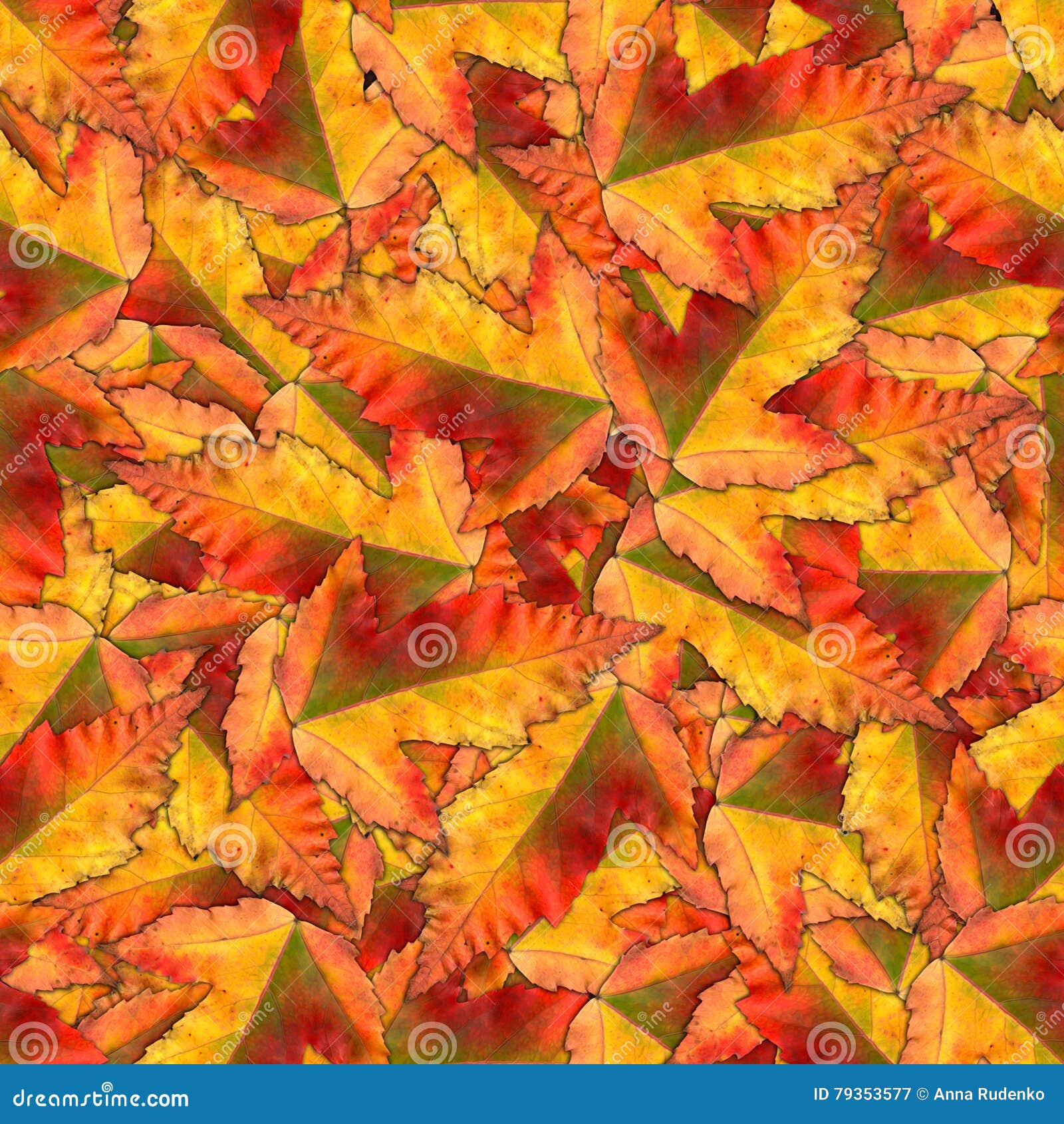 Seamless Background Pattern Texture Made of Maple Leaves Stock Image ...