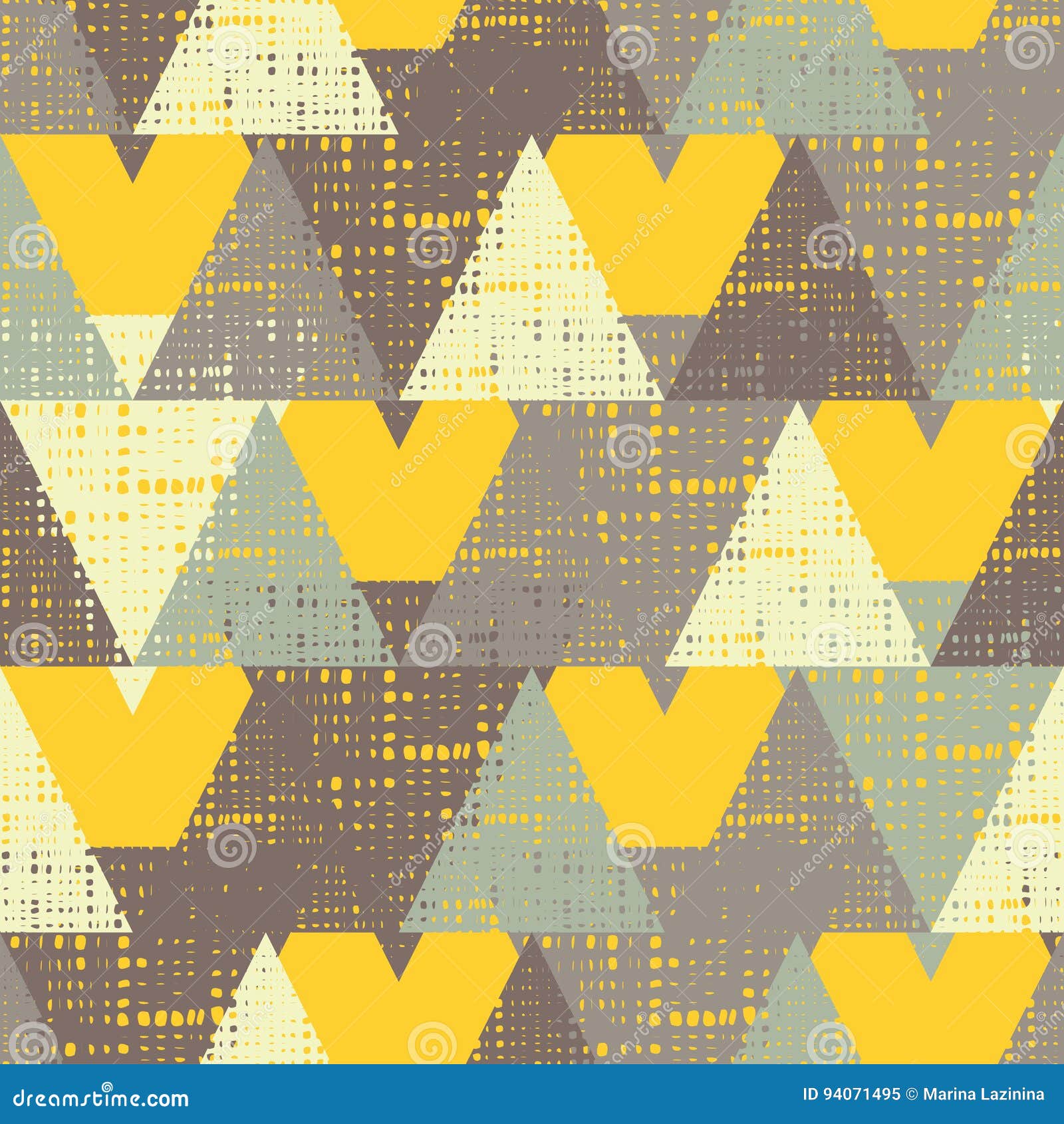 Seamless Background Pattern of Triangles with Holes. Stock Illustration ...