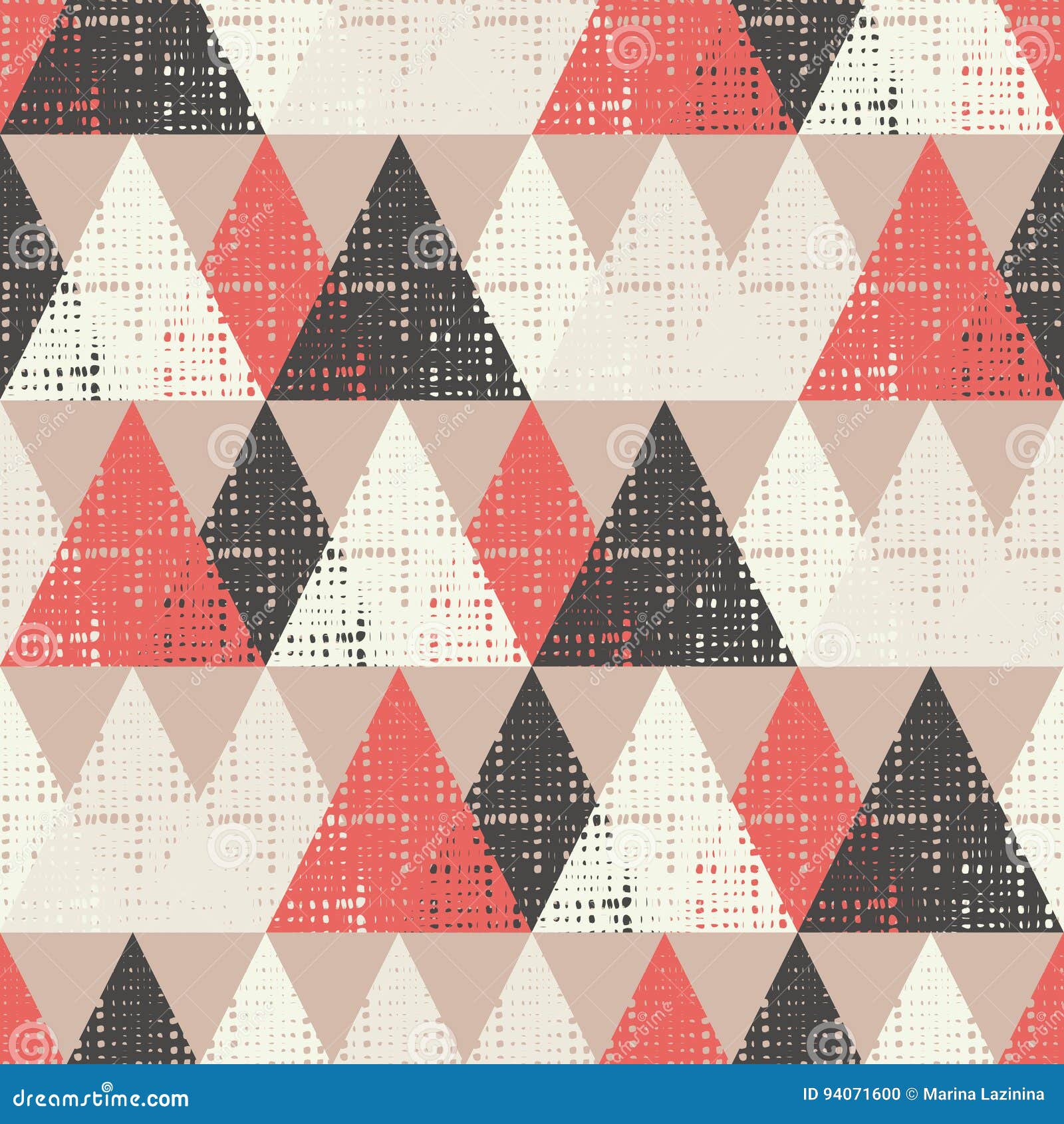 Seamless Background Pattern of Triangles with Holes. Stock Illustration ...