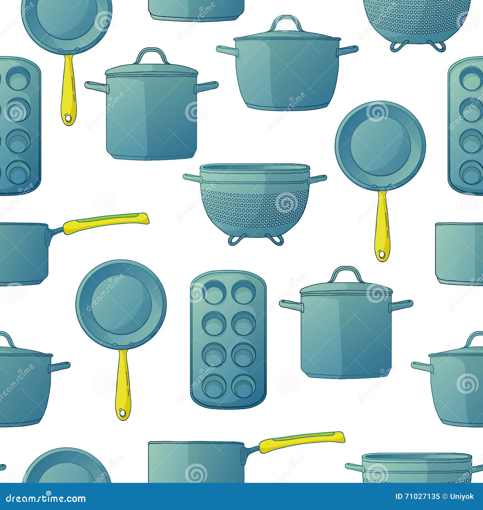 Seamless Background with a Pattern of Utensils for Baking. Seamless ...