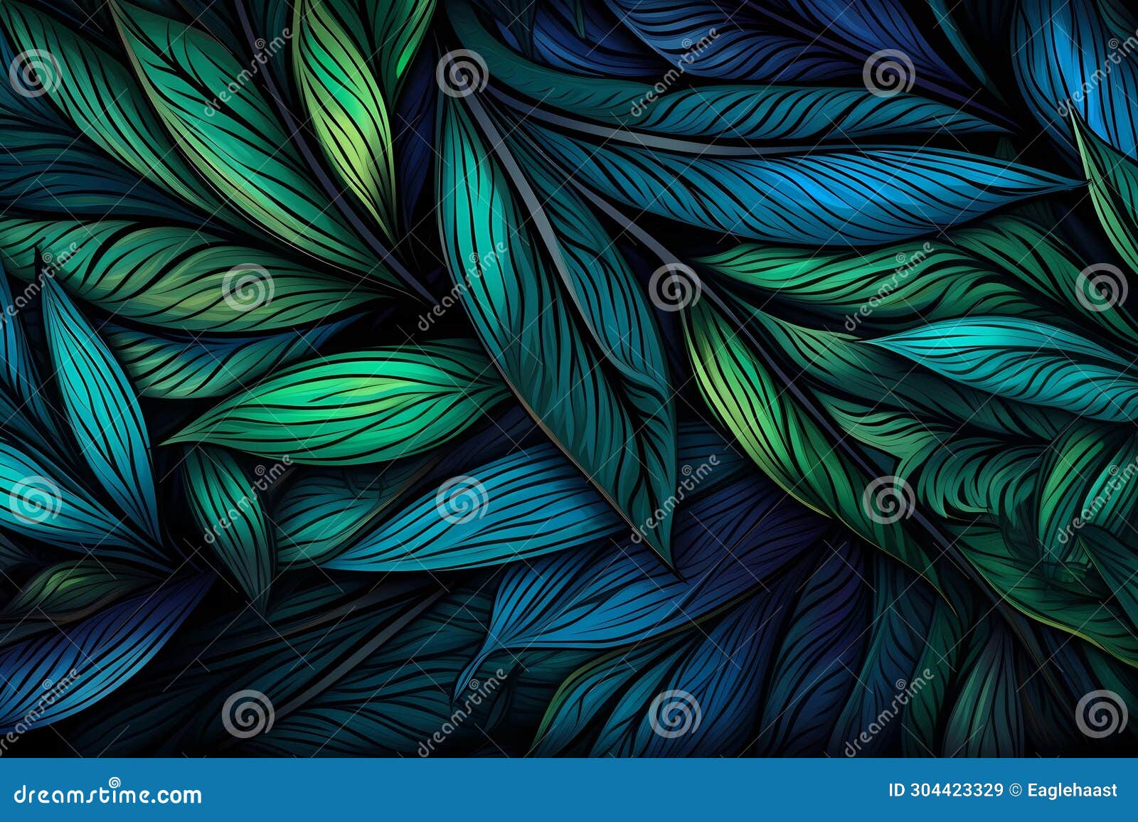 Seamless Background Picture with Leaf Pattern, Leaves, Trees, Tree ...