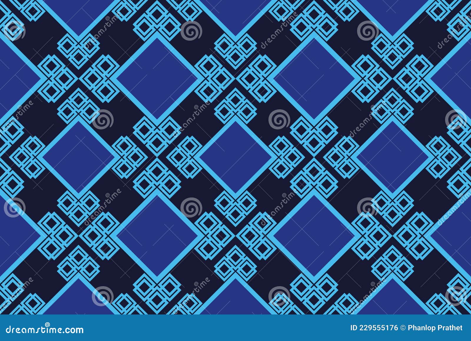 Seamless Background with Repeating Geometric Pattern in Navy Blue Tones ...