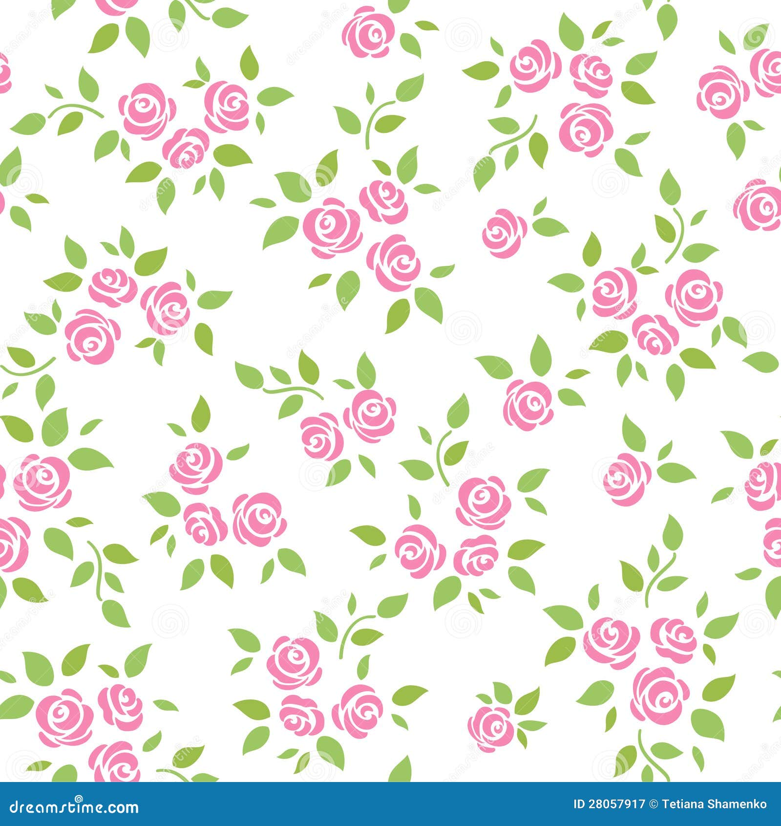 Seamless Background with Roses Stock Vector - Illustration of seamless ...