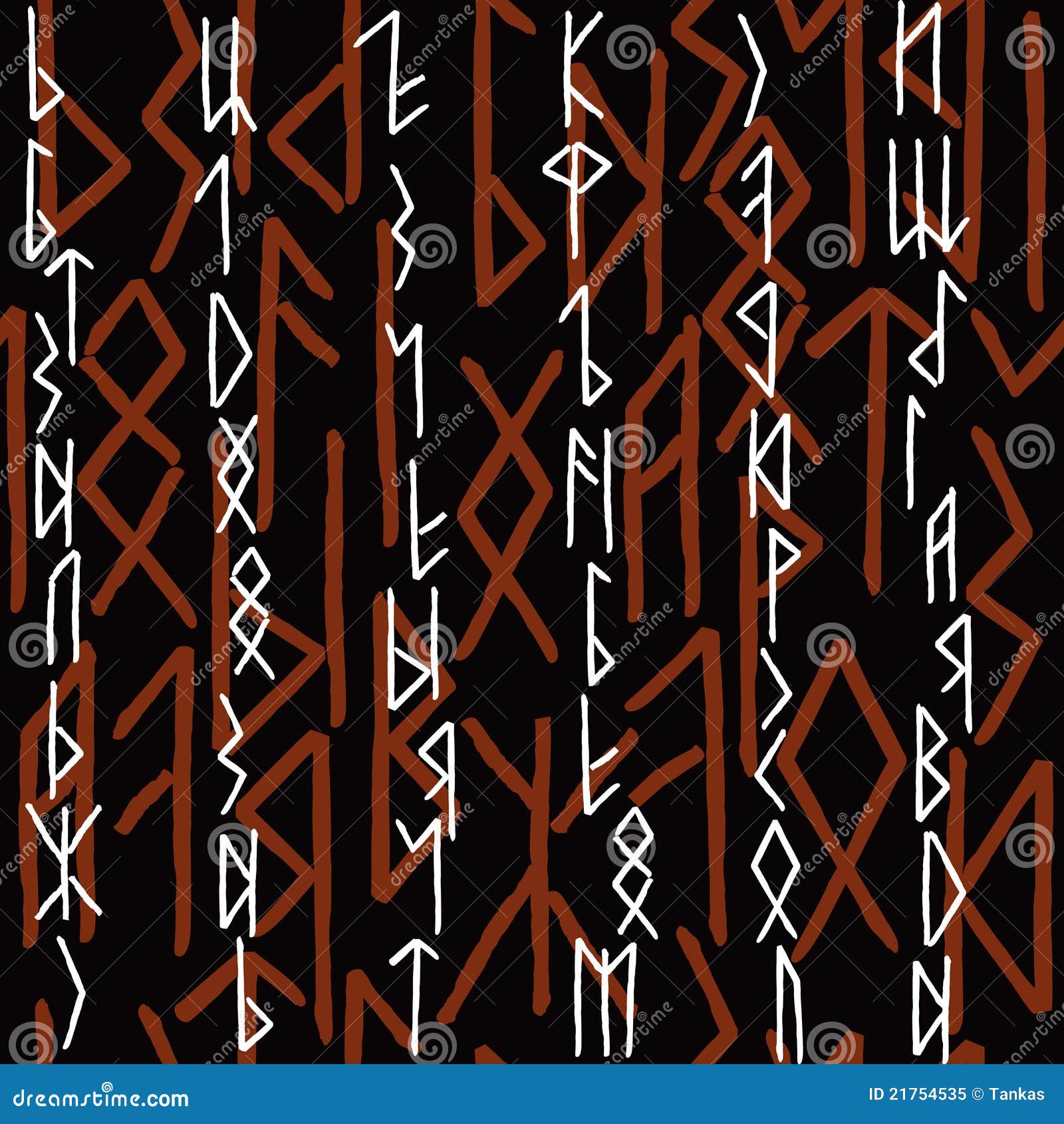 Seamless Background Of Rune Royalty Free Stock Photo - Image: 21754535