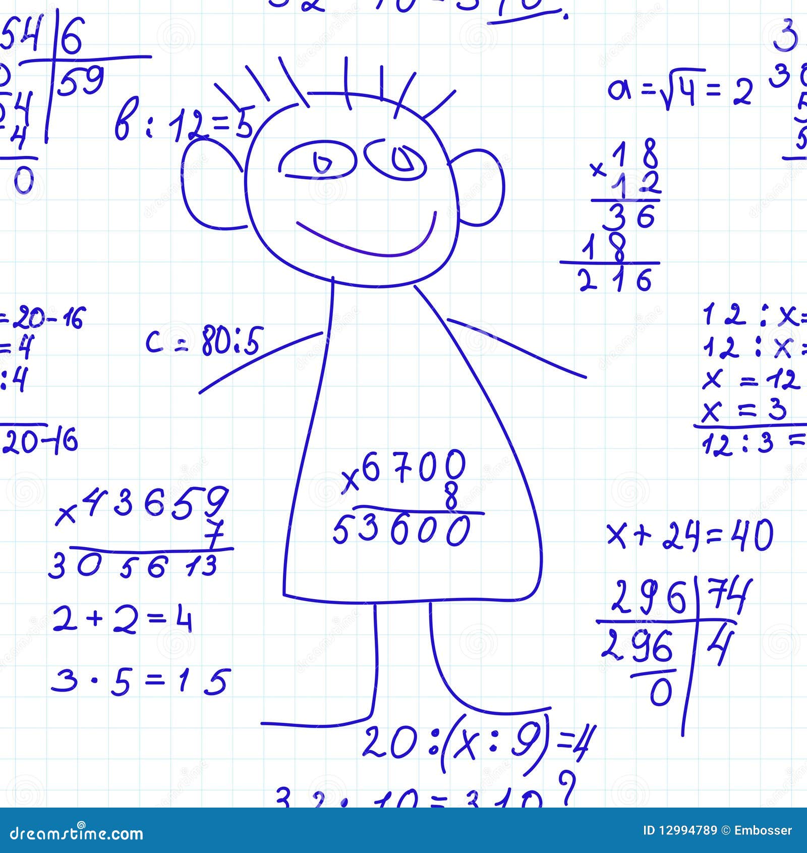 Seamless Background of School Book Stock Illustration - Illustration of ...