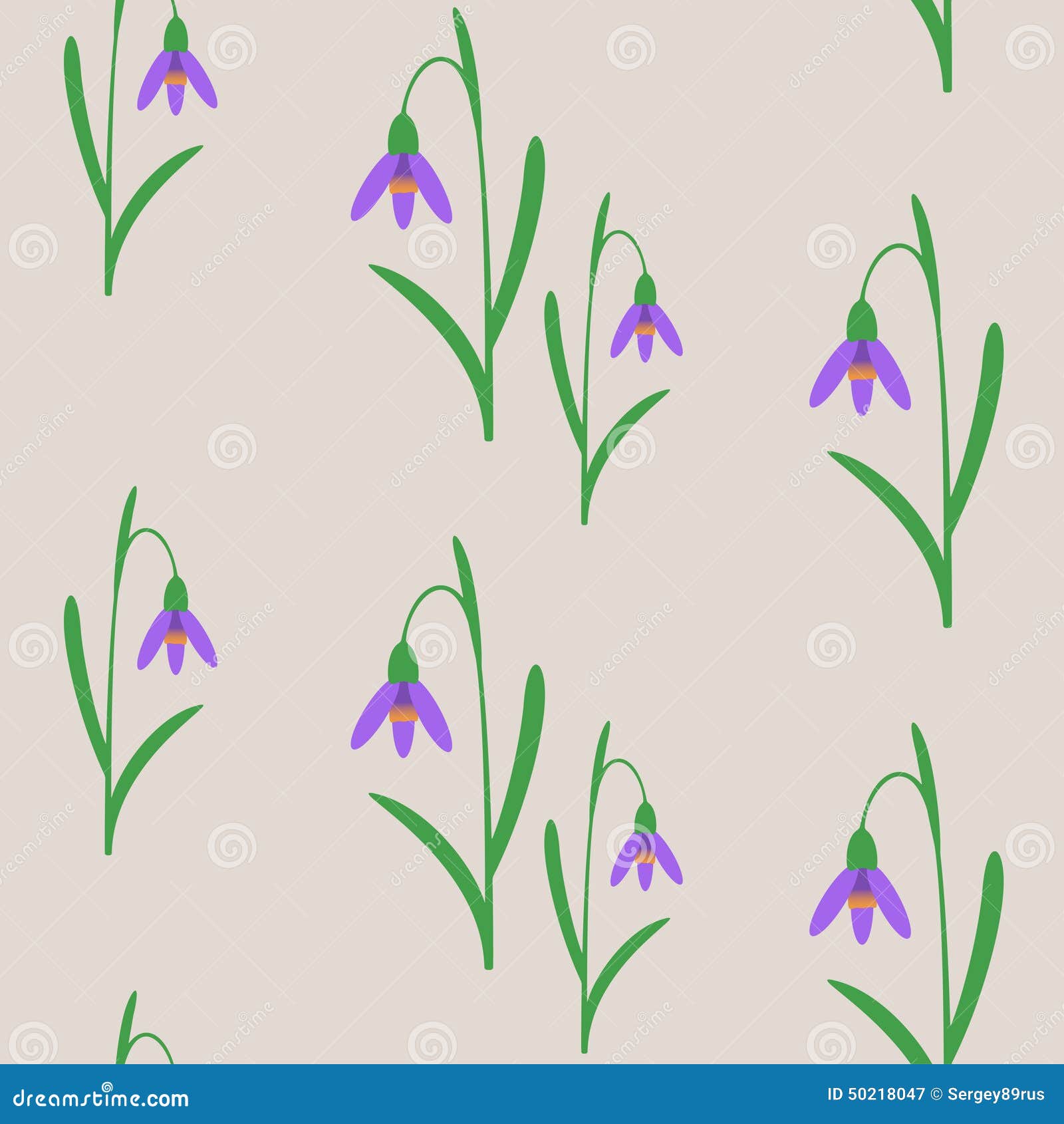 Seamless Background with Snowdrops. Stock Vector - Illustration of ...